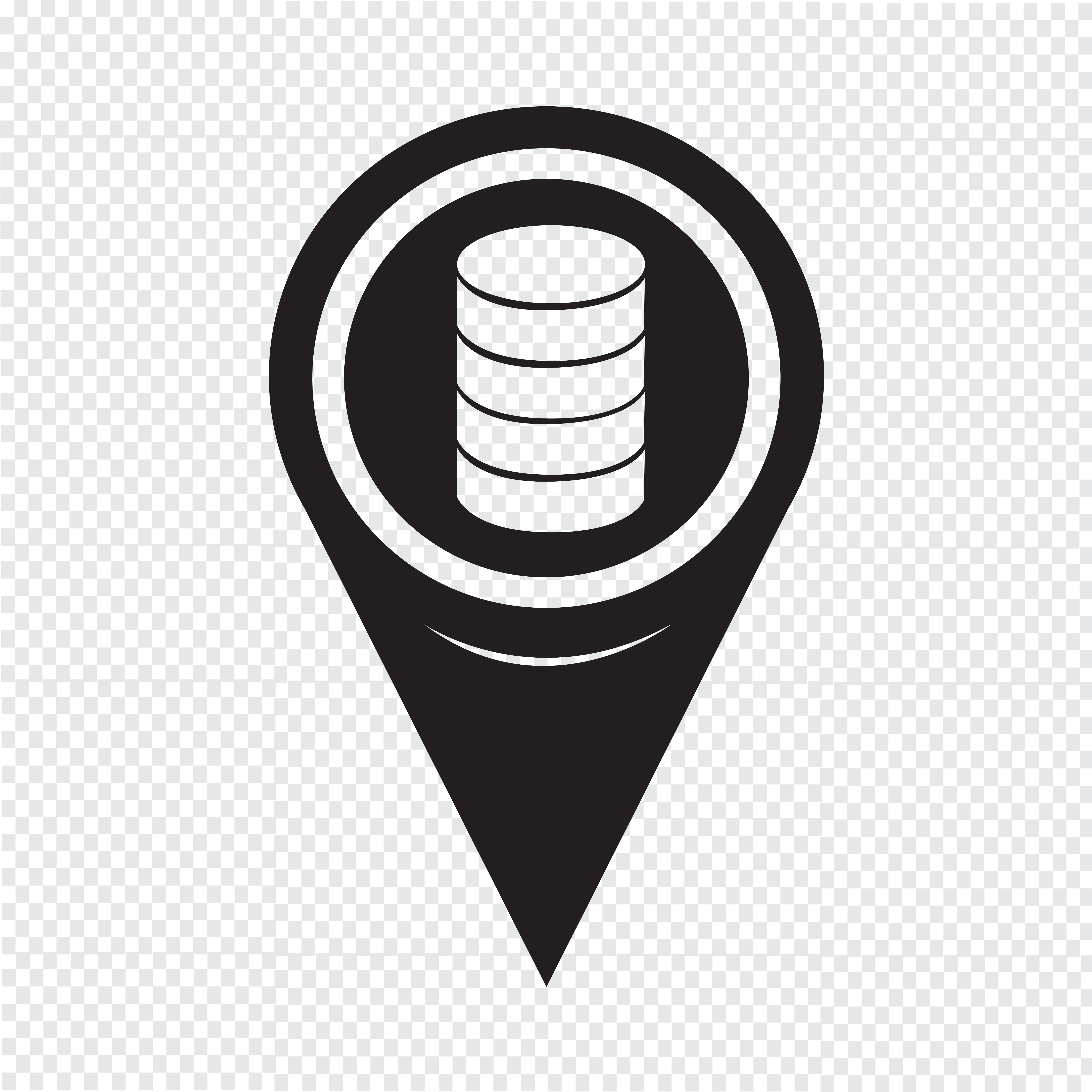 Map Pointer Database Icon 649324 Vector Art at Vecteezy