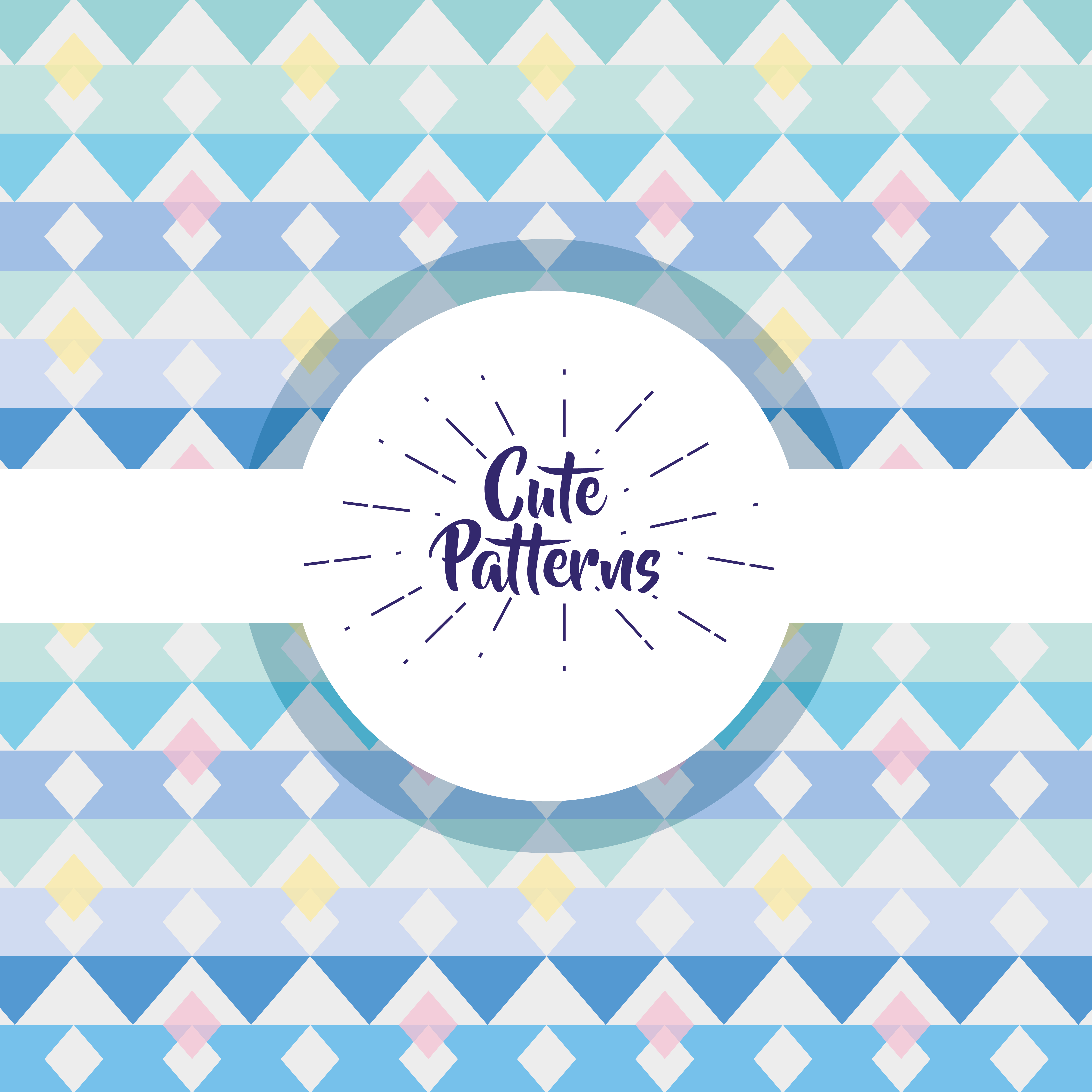 cute patern abstract geometric background design 651146 Vector Art at ...