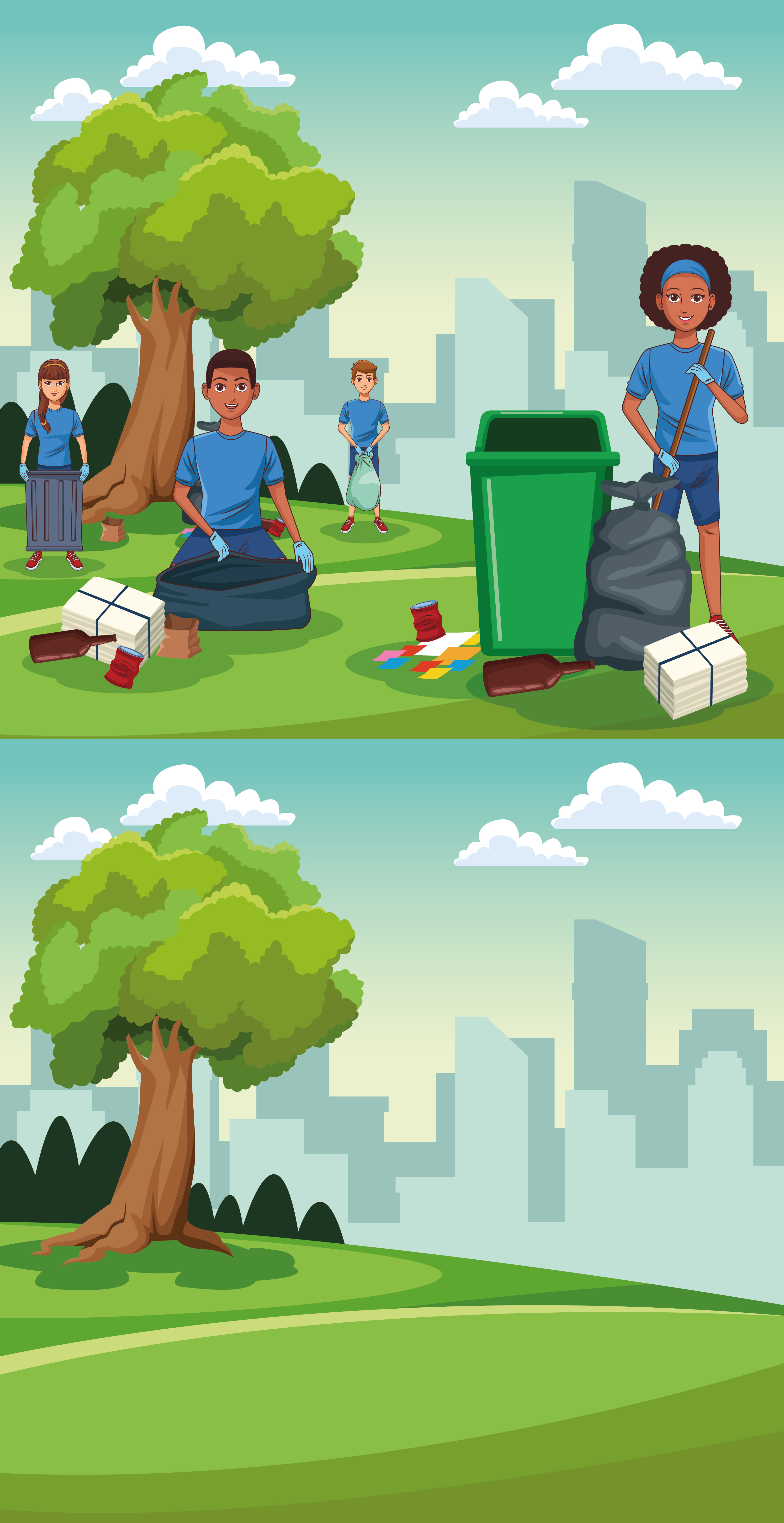 Park cleaning volunteers 652973 Vector Art at Vecteezy Park cleaning volunteers 652973 Vector Art at Vecteezy