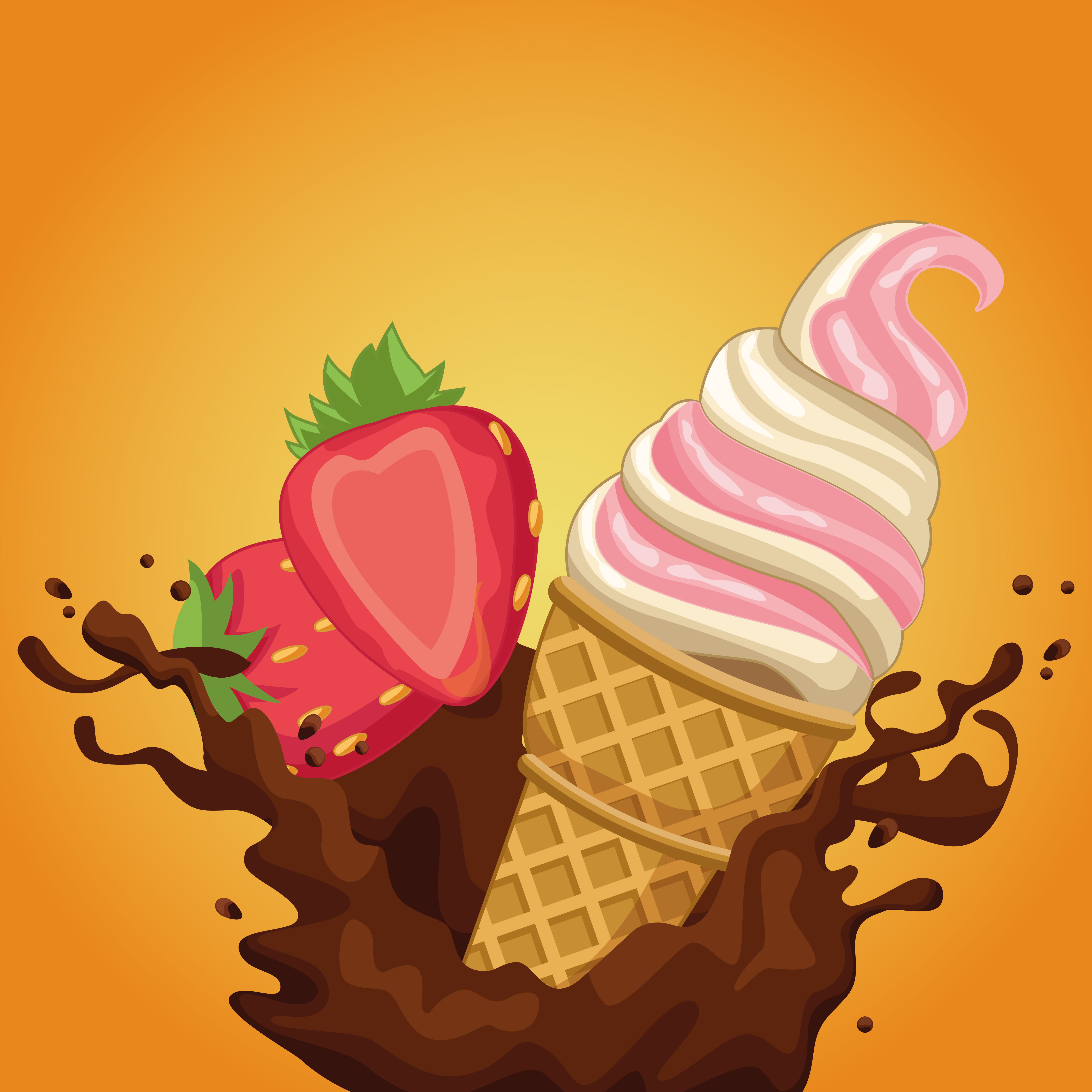 Ice Cream Cone Vector Image