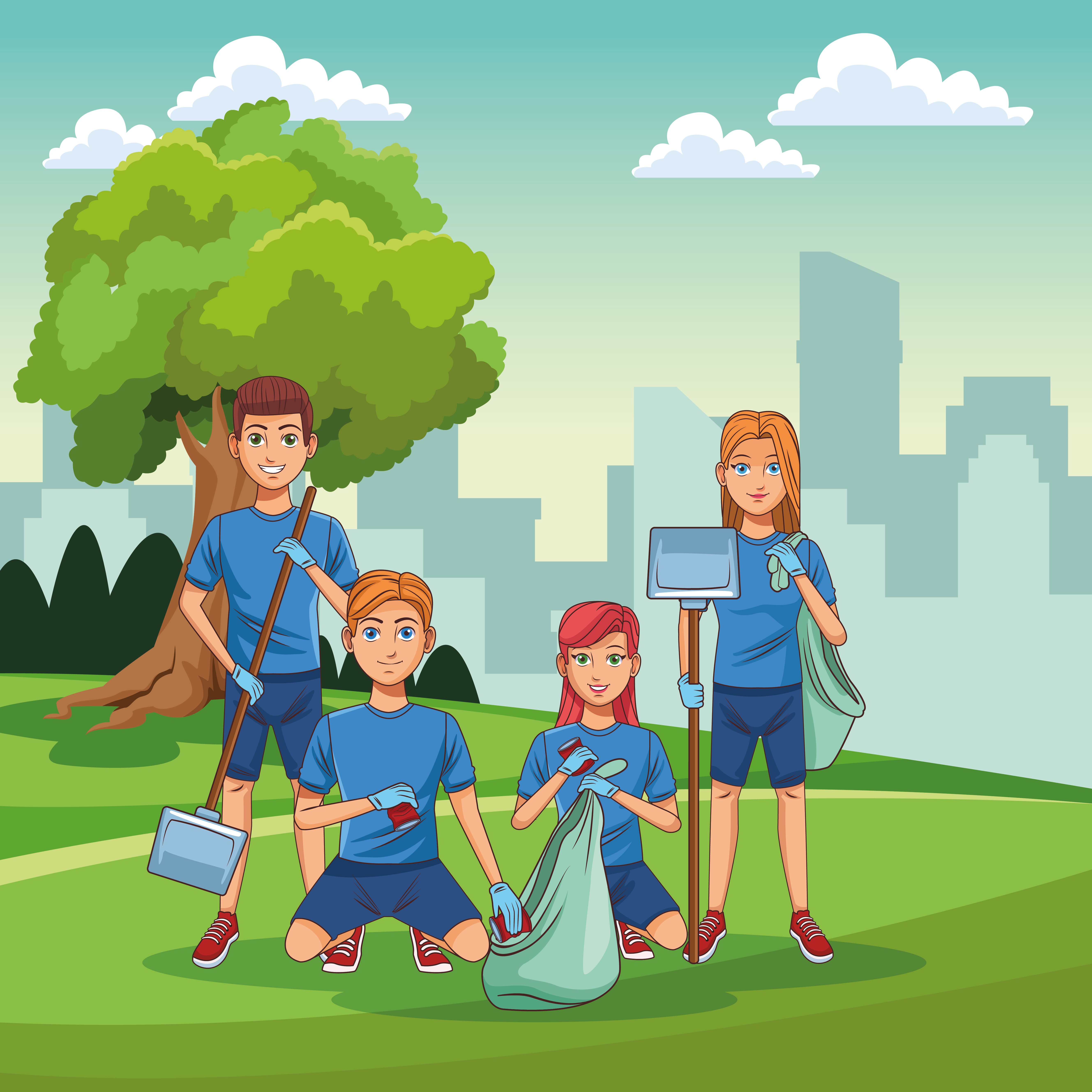 Park cleaning volunteers 655196 Vector Art at Vecteezy Park cleaning volunteers 655196 Vector Art at Vecteezy