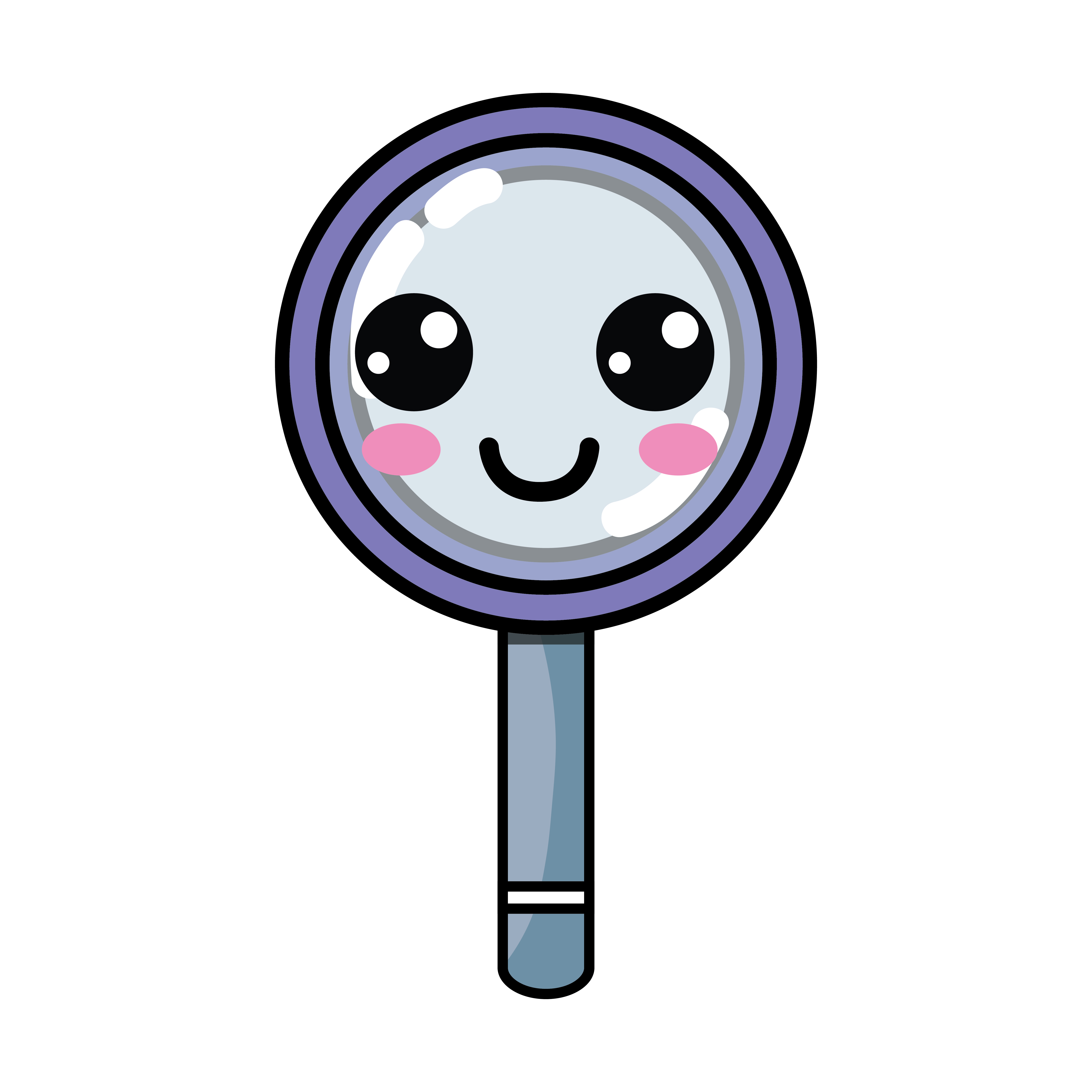 Kawaii Linda Feliz Lupa 655651 Vector En Vecteezy
