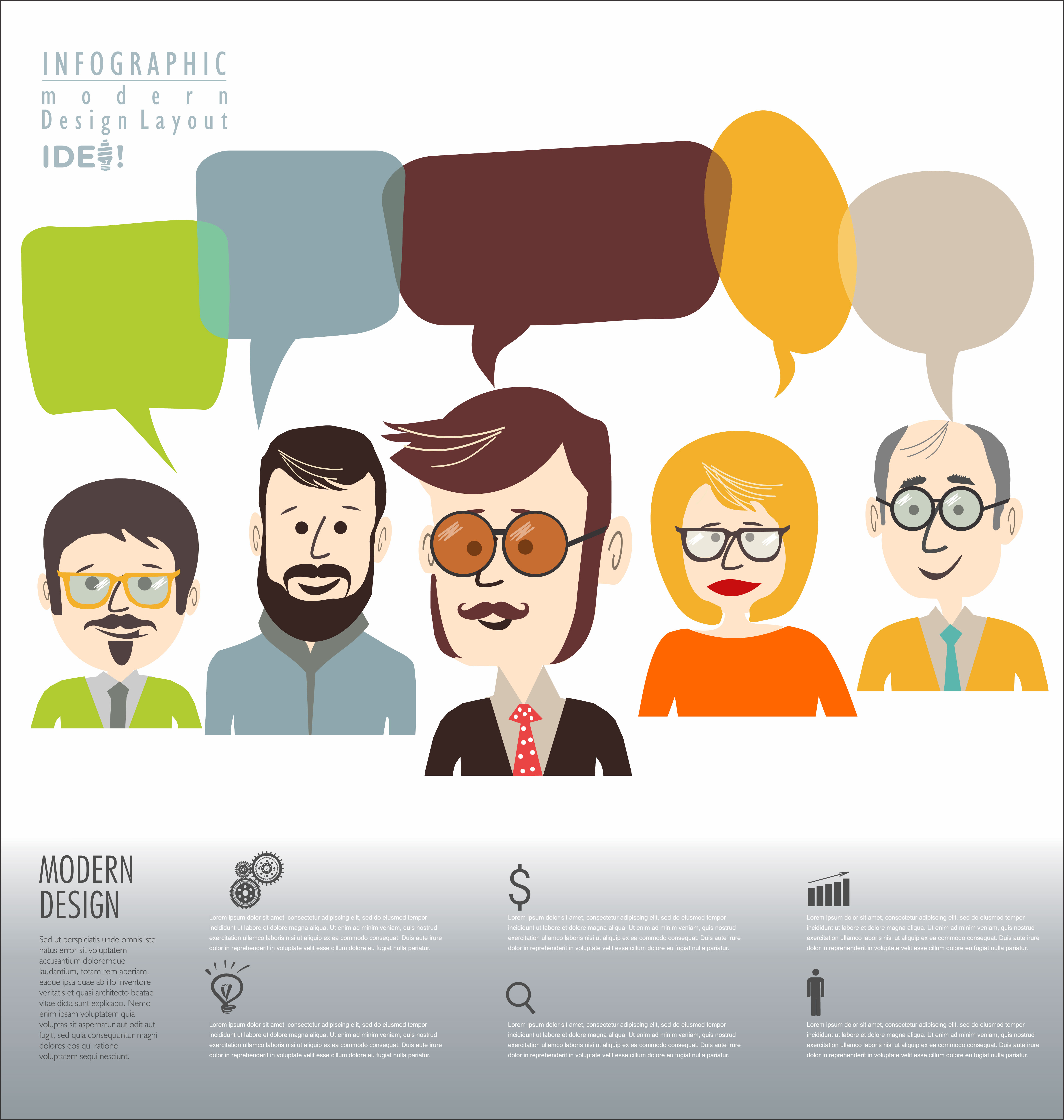 Brainstorming Business Concept Modern Design Infographic 656289 Vector
