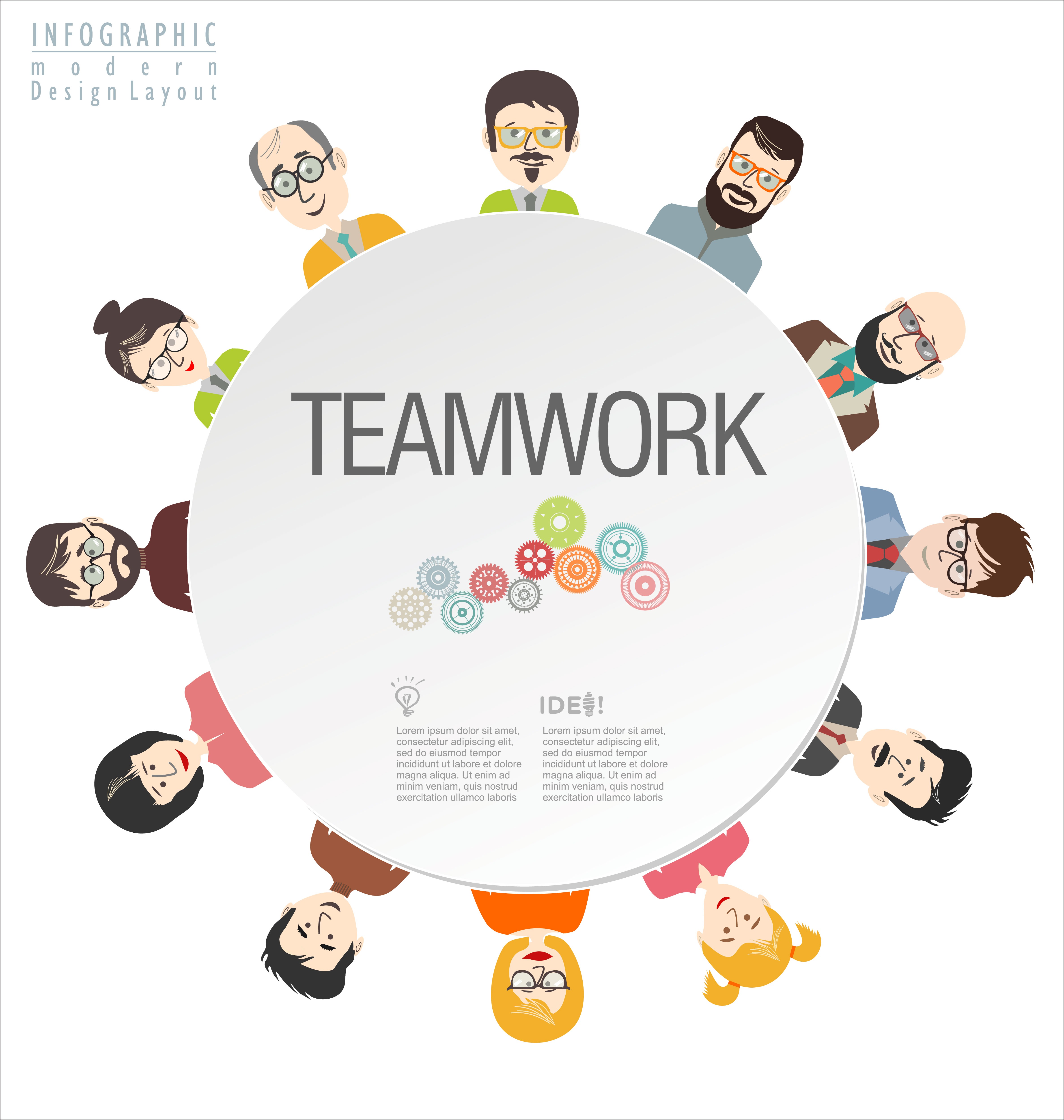 Brainstorming Business Concept Modern Design Infographic 656438 Vector