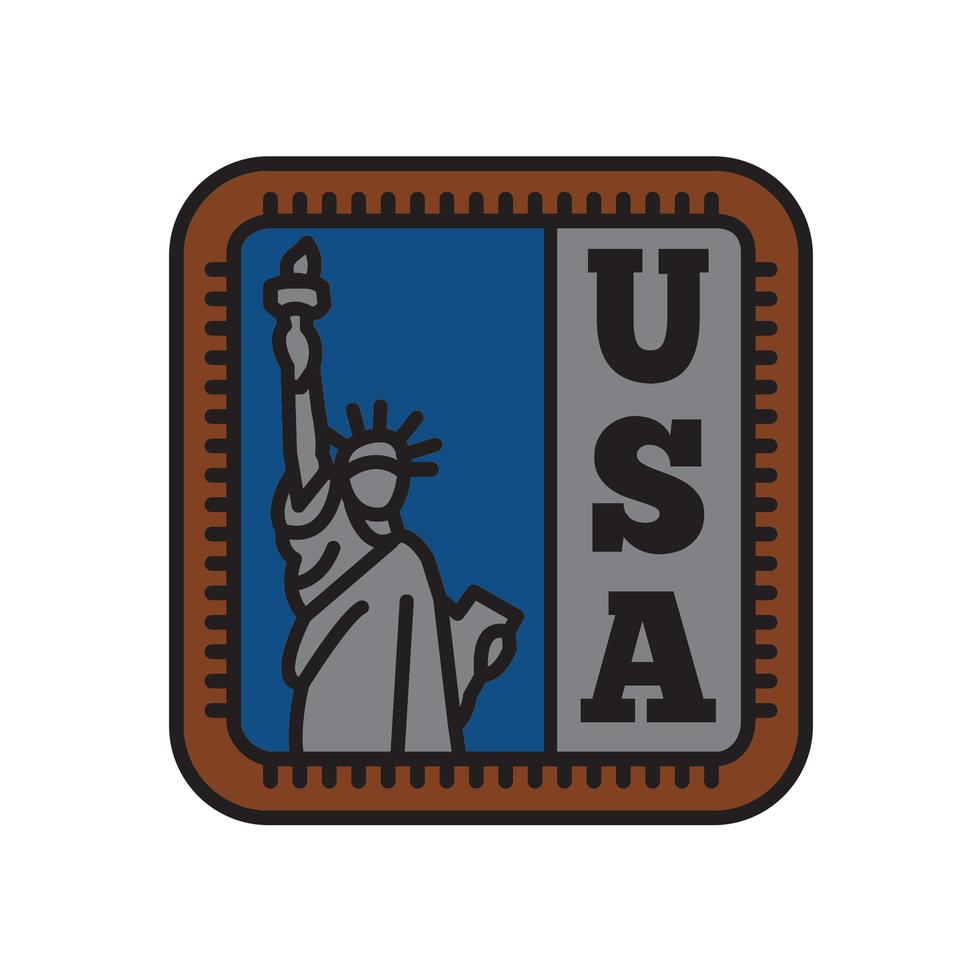 Country Badge Collections, Symbol Liberty of Big Country 656611 Vector ...
