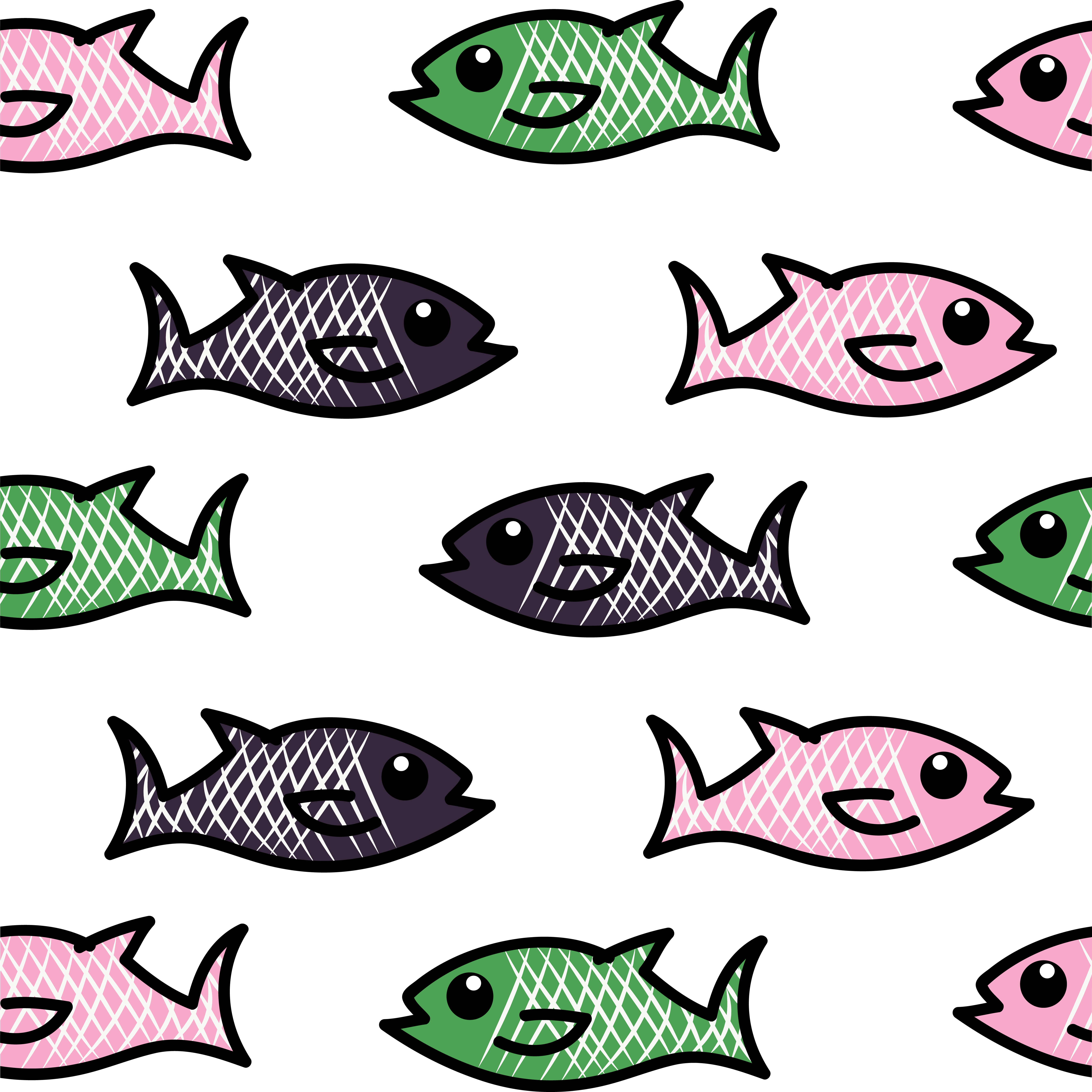 fish vector pattern 661043 Vector Art at Vecteezy