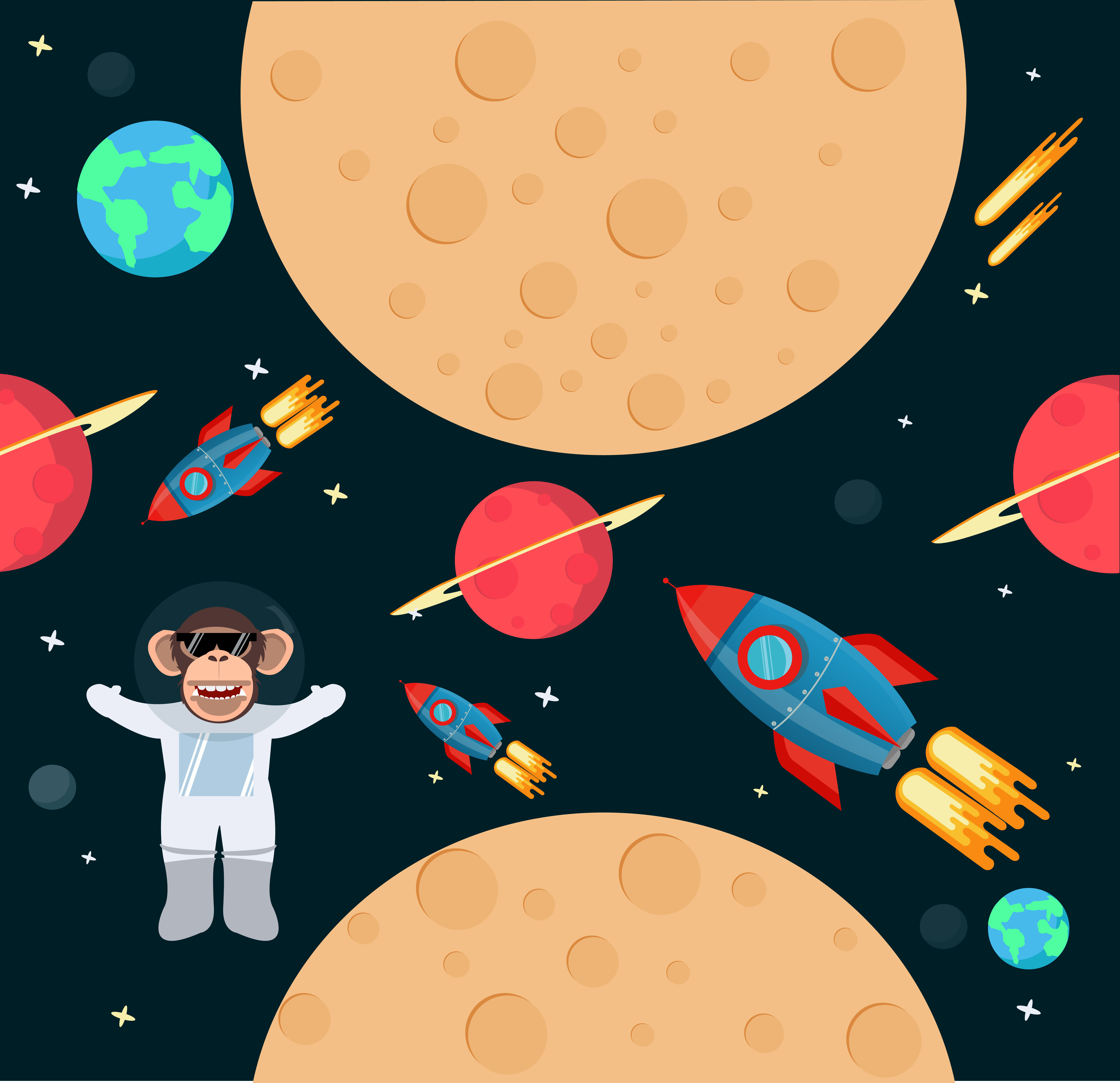 space vector pattern 661234 Vector Art at Vecteezy