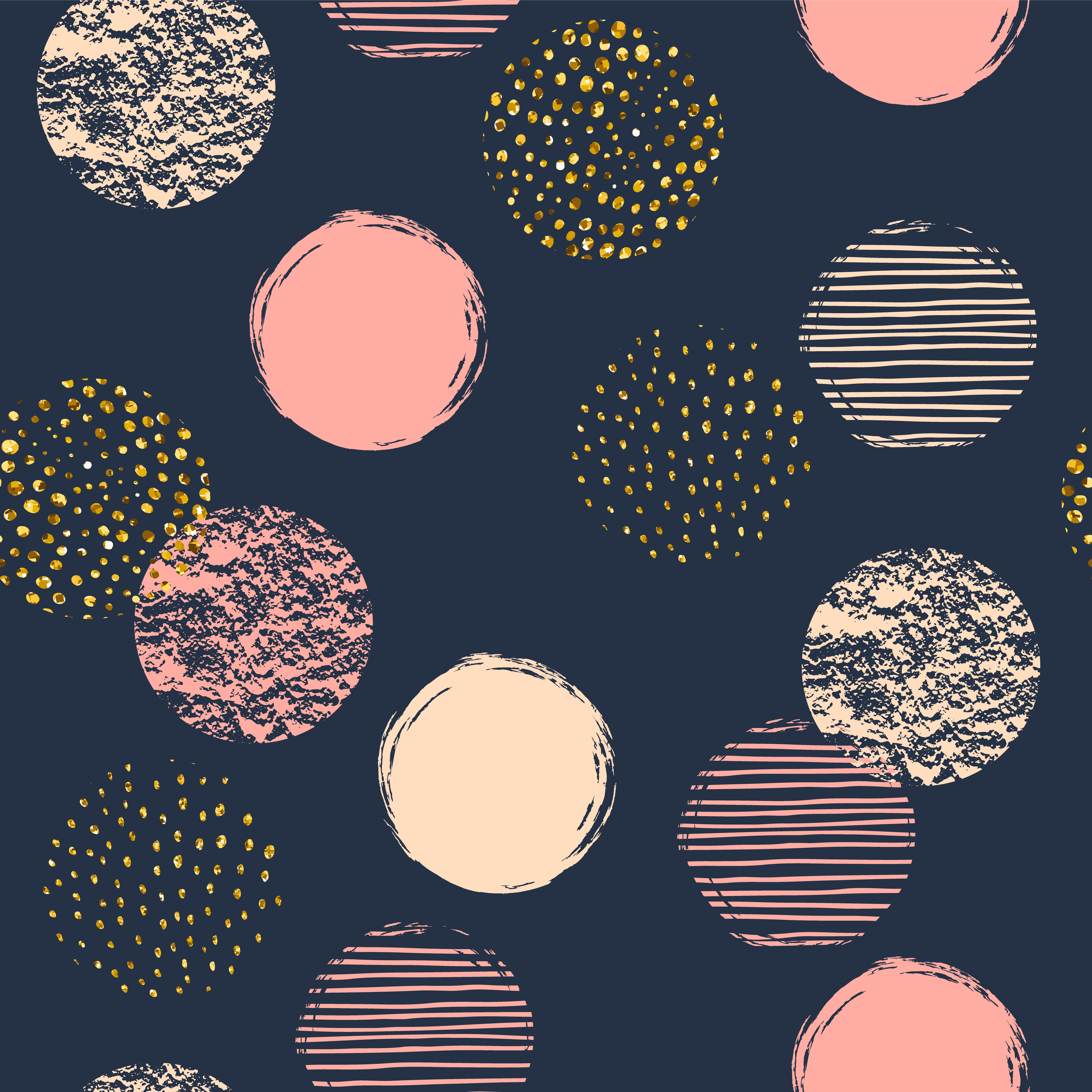 Geometric seamless repeat pattern with circles 662420 Vector Art at ... Geometric seamless repeat pattern with circles 662420 Vector Art at ...
