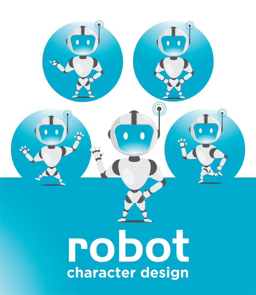 robot mascot design 662845 Vector Art at Vecteezy