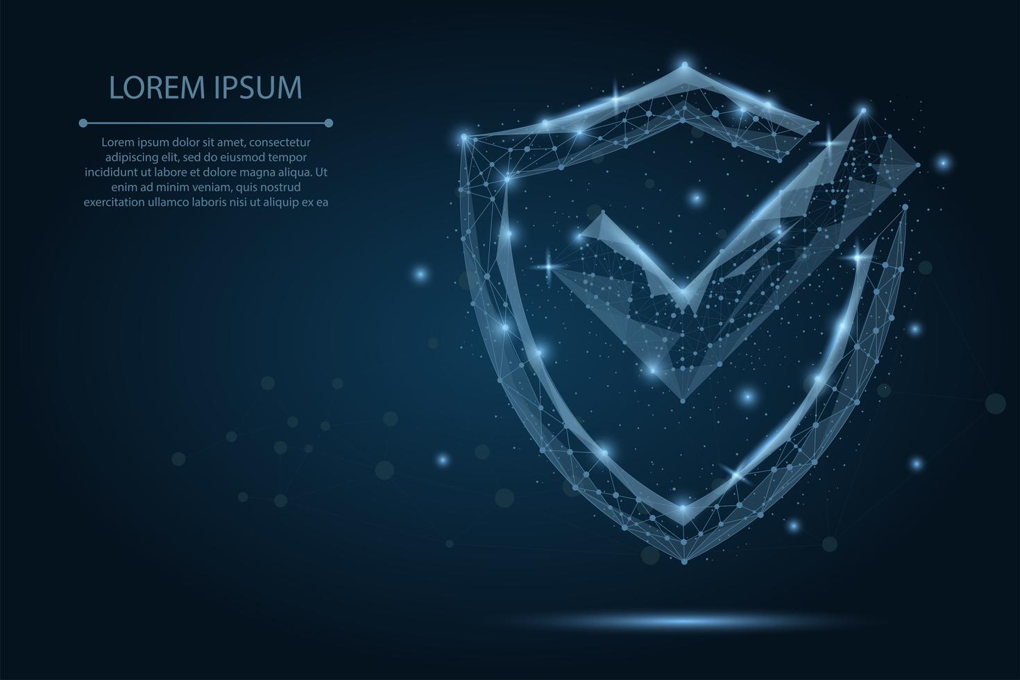 Polygonal Shield Check Mark 662944 Vector Art at Vecteezy