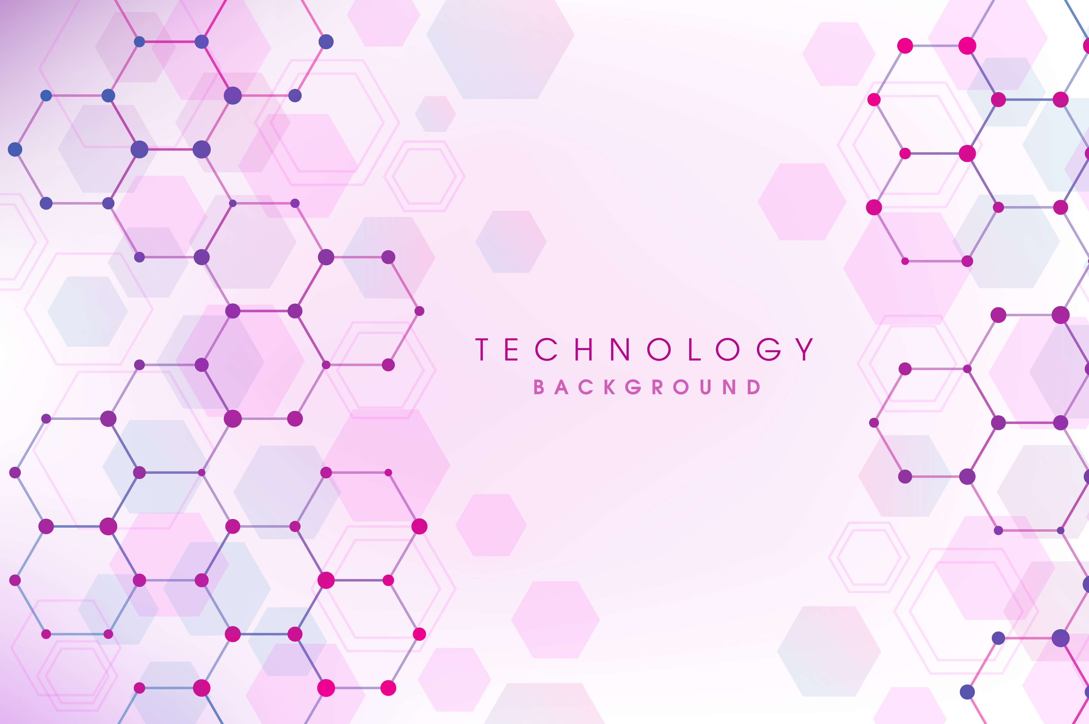 Abstract Connecting Dots And Lines Connection Science Background