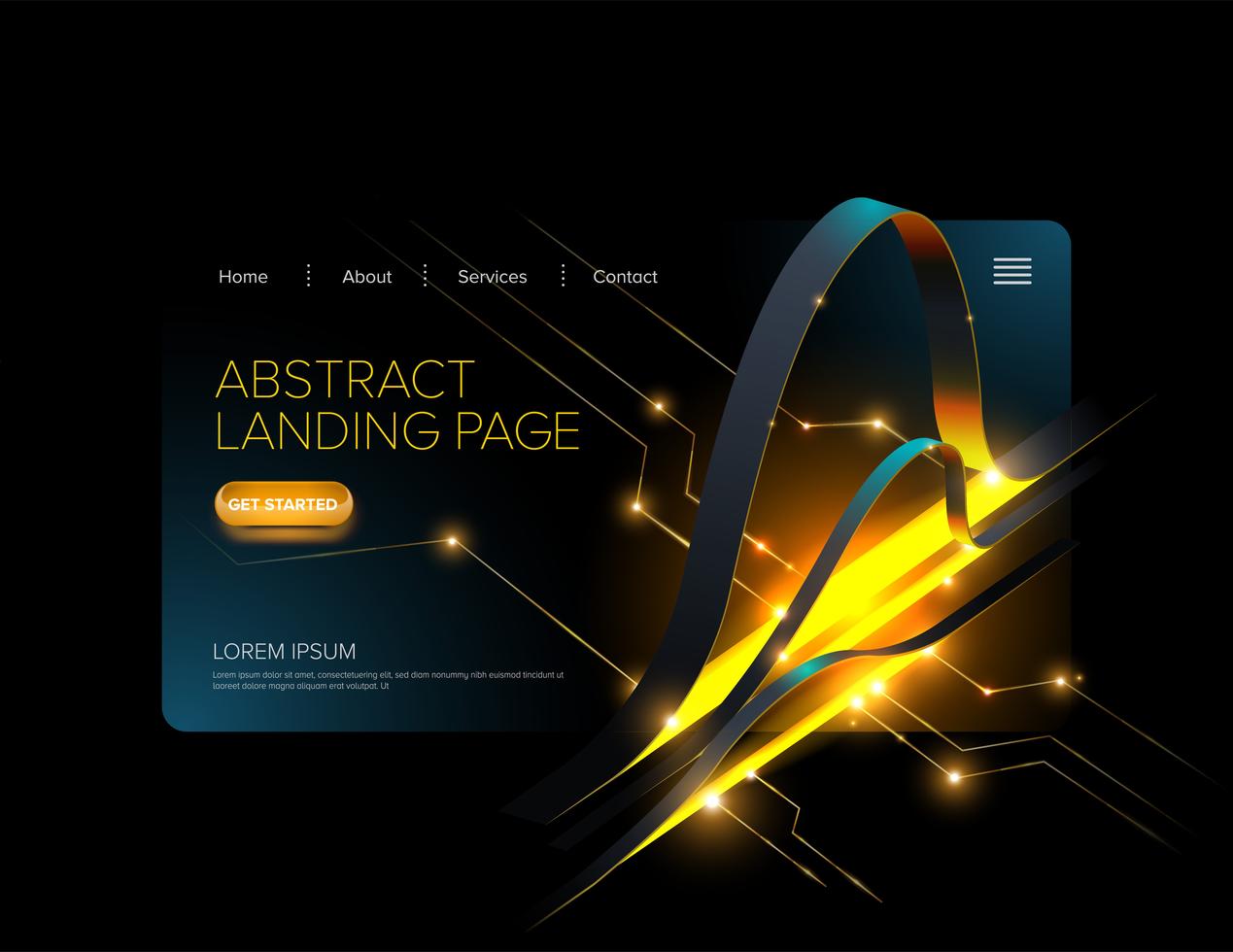 Abstract Landing Page Design 664520 Vector Art at Vecteezy Abstract Landing Page Design 664520 Vector Art at Vecteezy