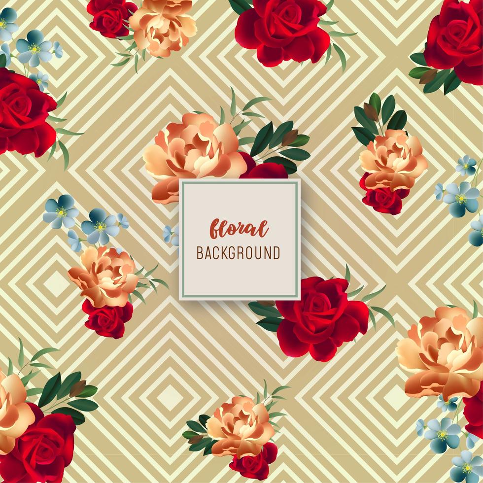 Vintage Floral Background Design 666005 Vector Art At Vecteezy