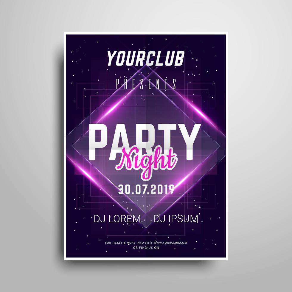 Purple Neon Party poster template. 666113 Vector Art at Vecteezy Purple Neon Party poster template. 666113 Vector Art at Vecteezy