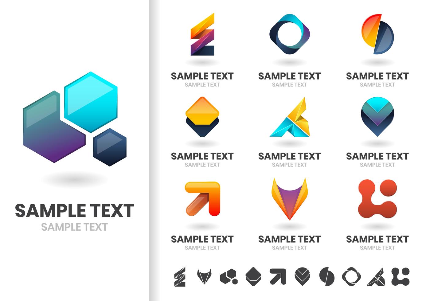 Modern Vector Shapes 666636 Vector Art at Vecteezy