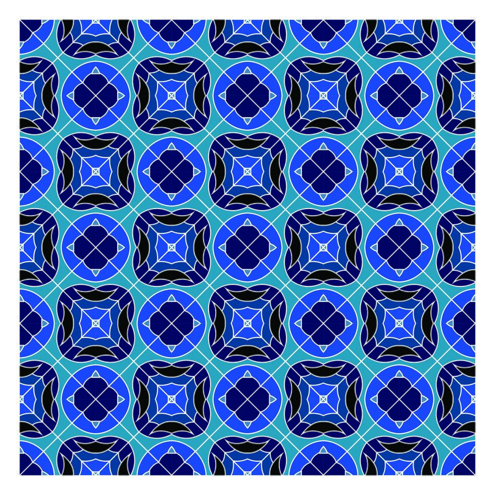 Blue Geometric Seamless Pattern 669516 Vector Art at Vecteezy