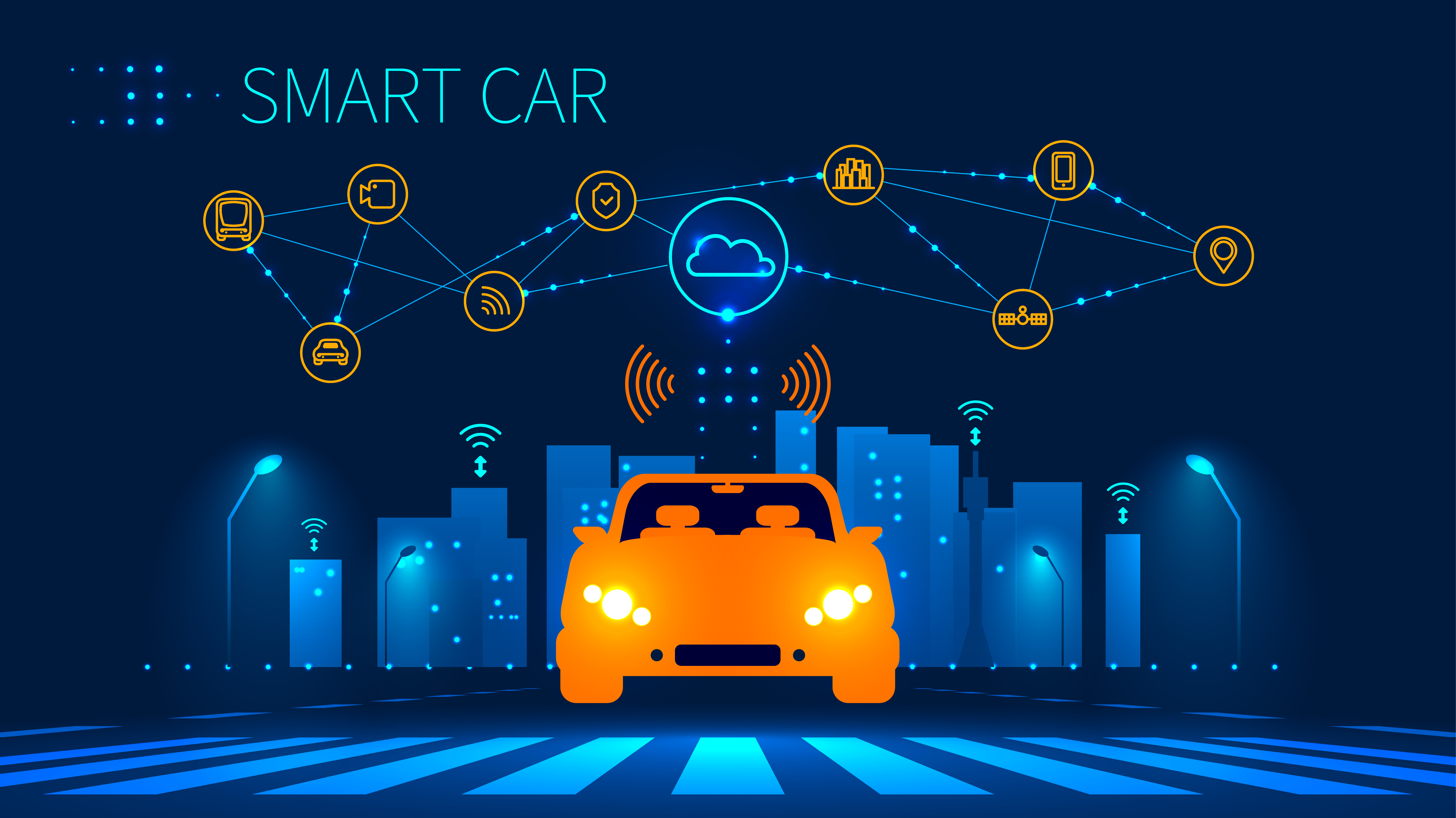 Smart car wireless network connection with smart city - Download Free ... Smart car wireless network connection with smart city - Download Free ...