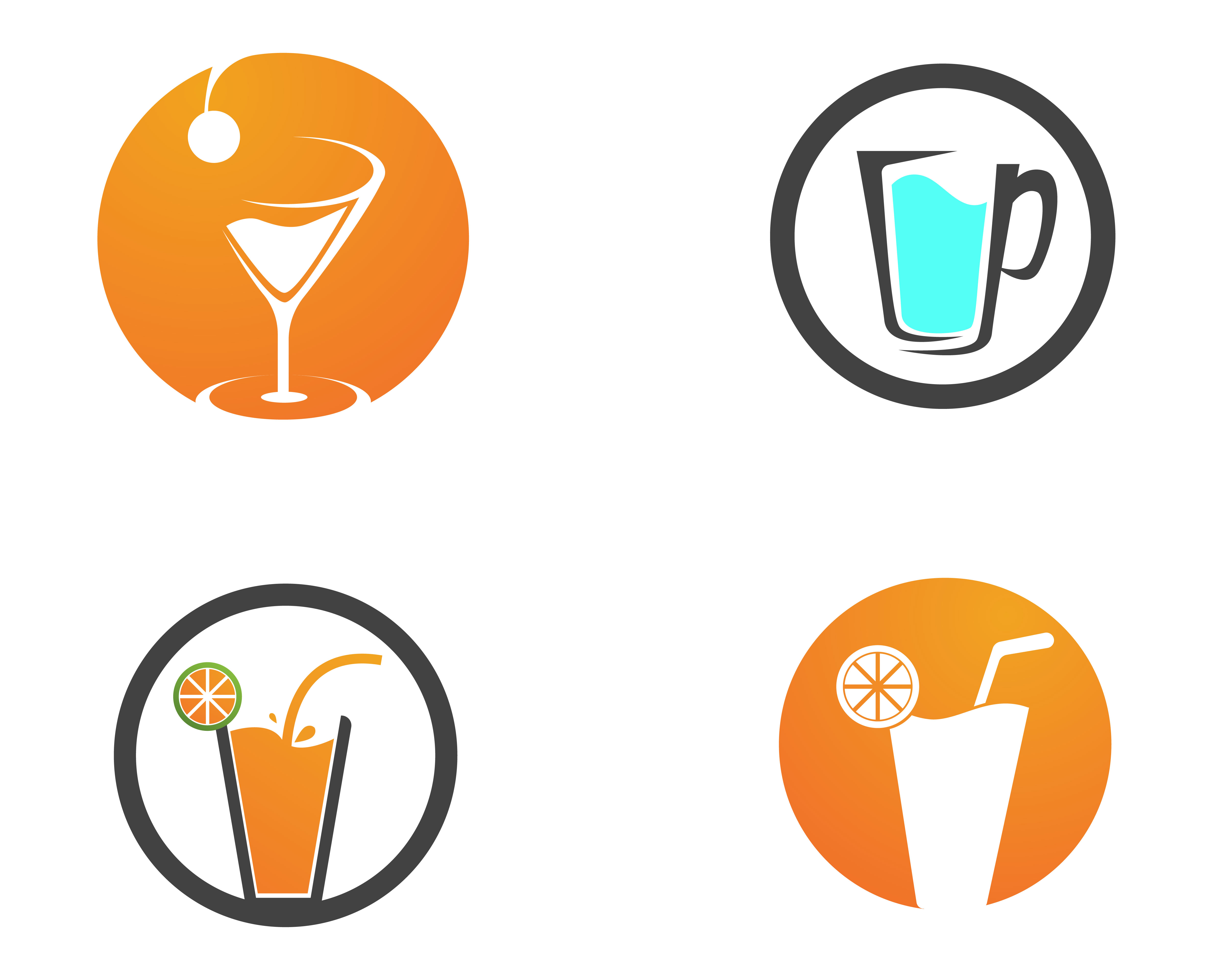Drinks elements set 672877 Vector Art at Vecteezy