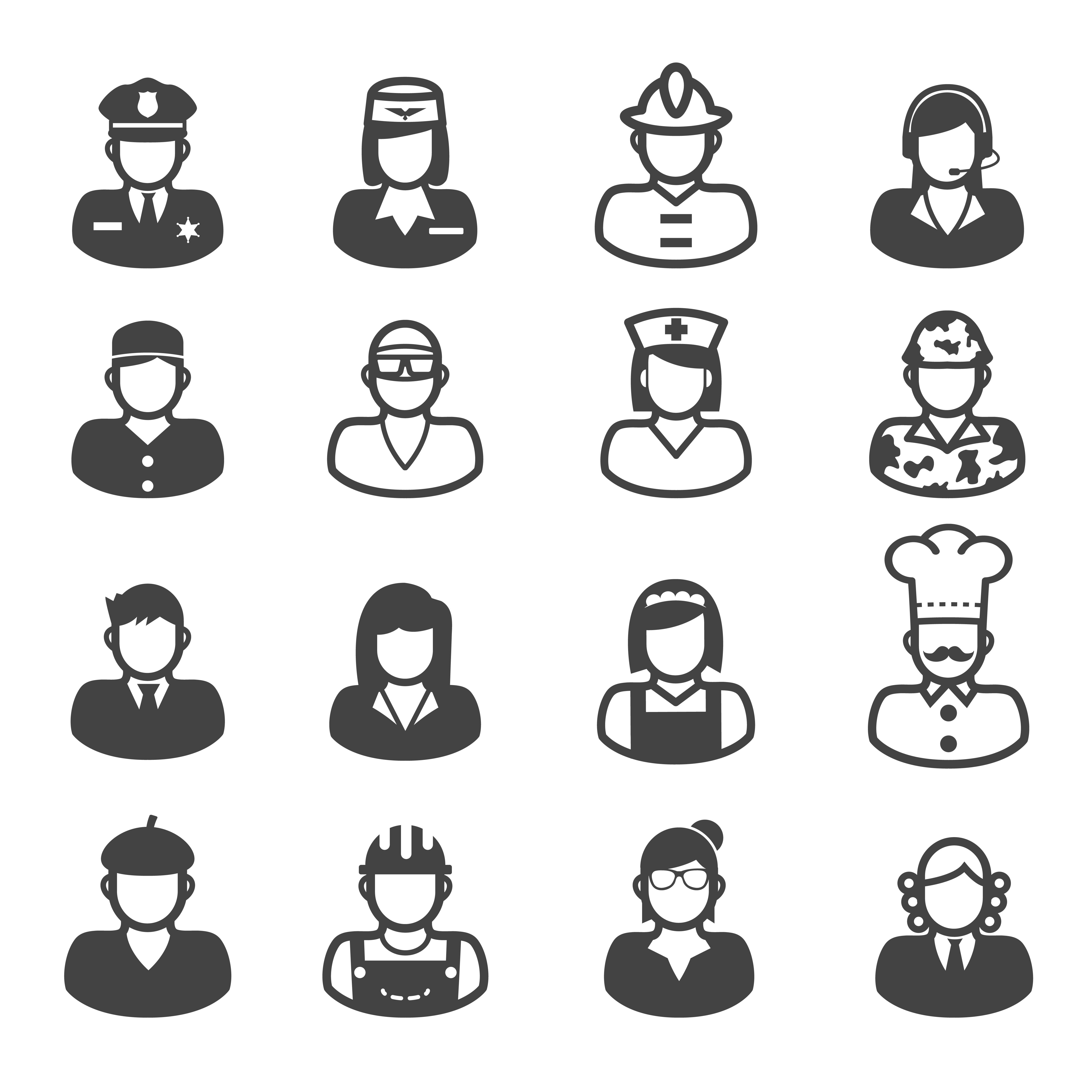 people occupation icons 673022 Vector Art at Vecteezy people occupation icons 673022 Vector Art at Vecteezy