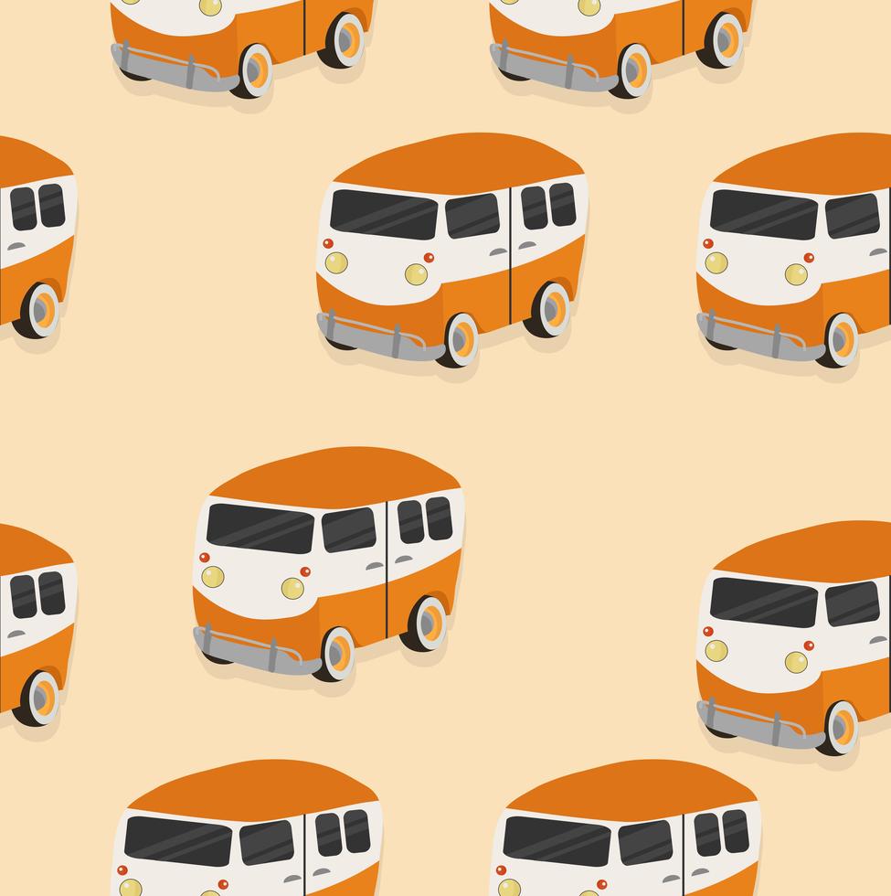 orange van pattern 673754 Vector Art at Vecteezy