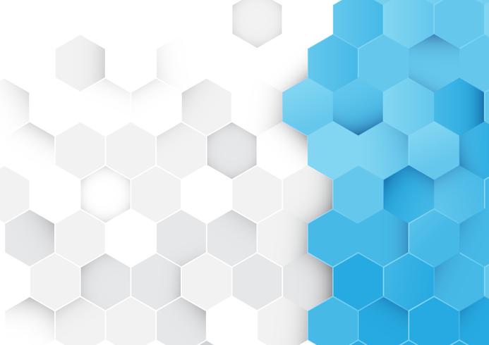 Abstract blue and white hexagons raised pattern - Download Free Vectors ... Abstract blue and white hexagons raised pattern - Download Free Vectors ...