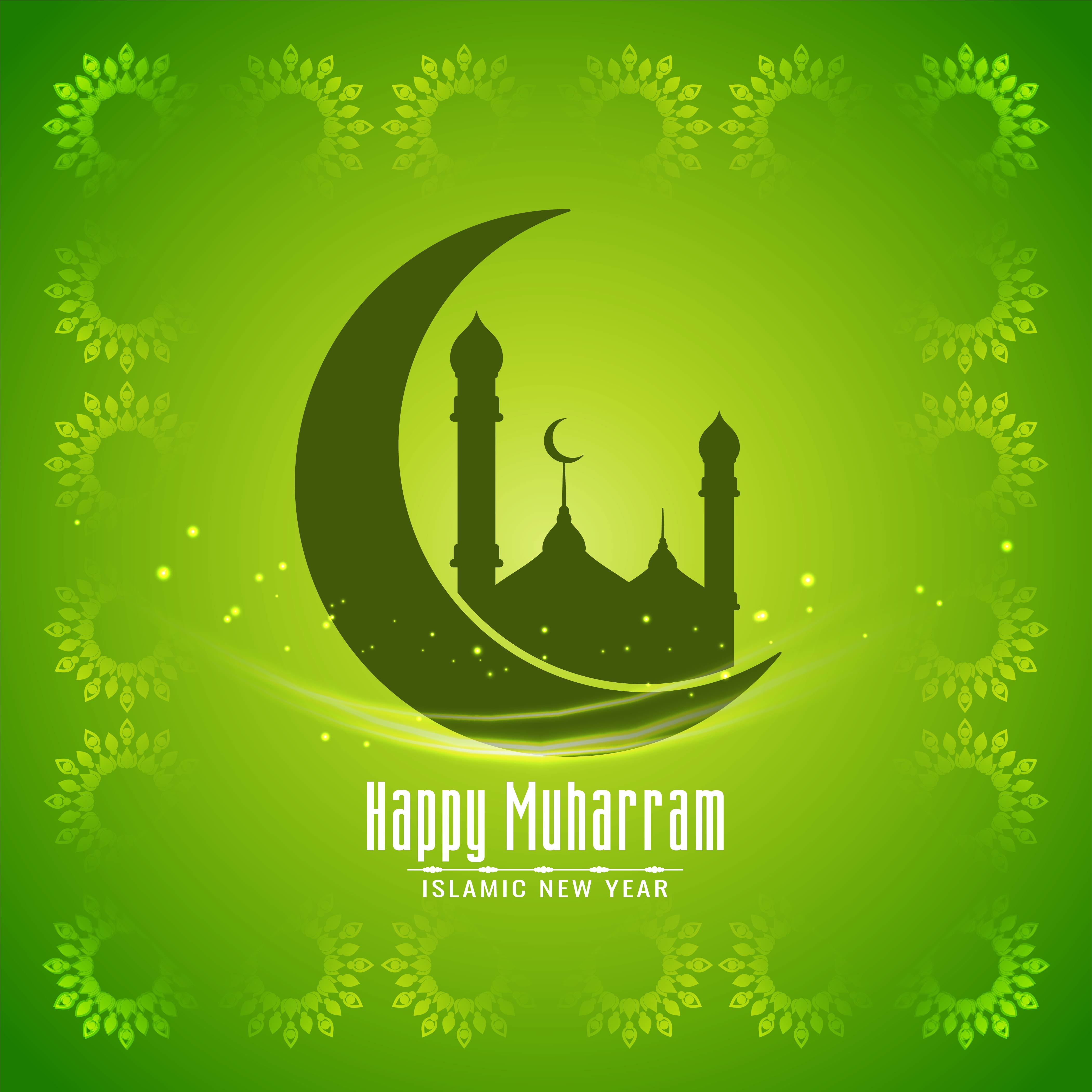 Green color Happy Muharram design 676043 Vector Art at Vecteezy Green color Happy Muharram design 676043 Vector Art at Vecteezy