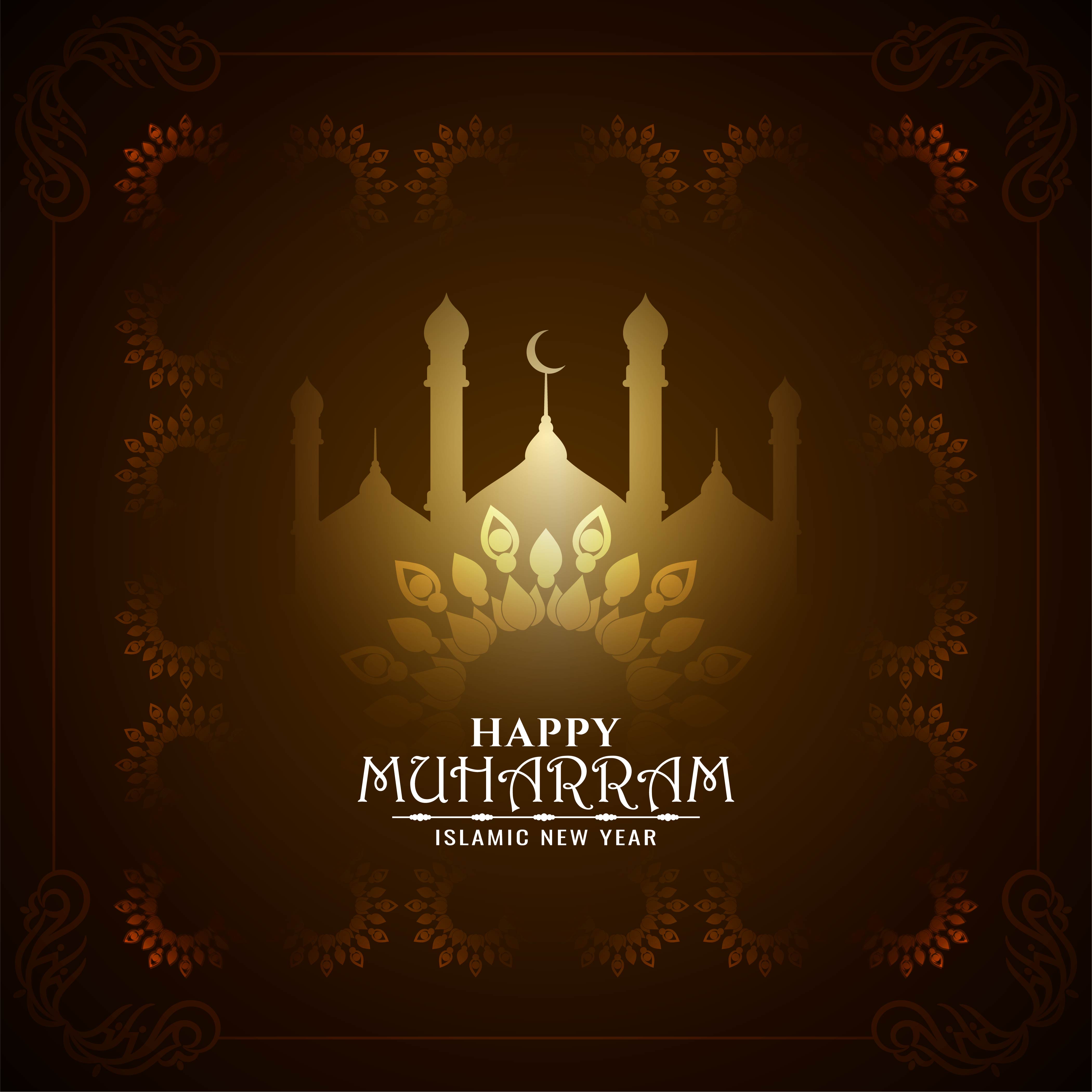 Happy Muharram bright design with border 676077 Vector Art at Vecteezy Happy Muharram bright design with border 676077 Vector Art at Vecteezy