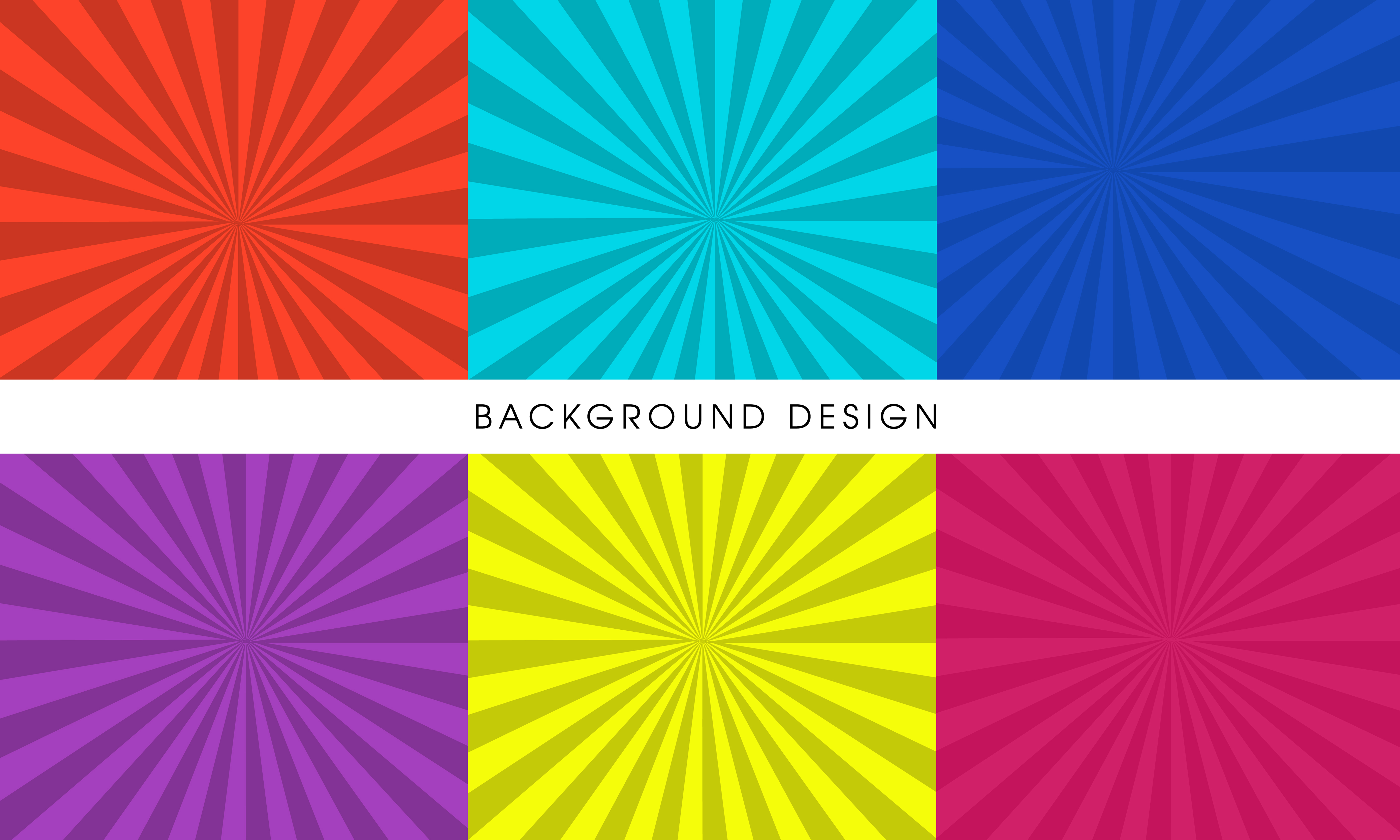 Modern Abstract Sunburst Background Set 676581 Vector Art At Vecteezy