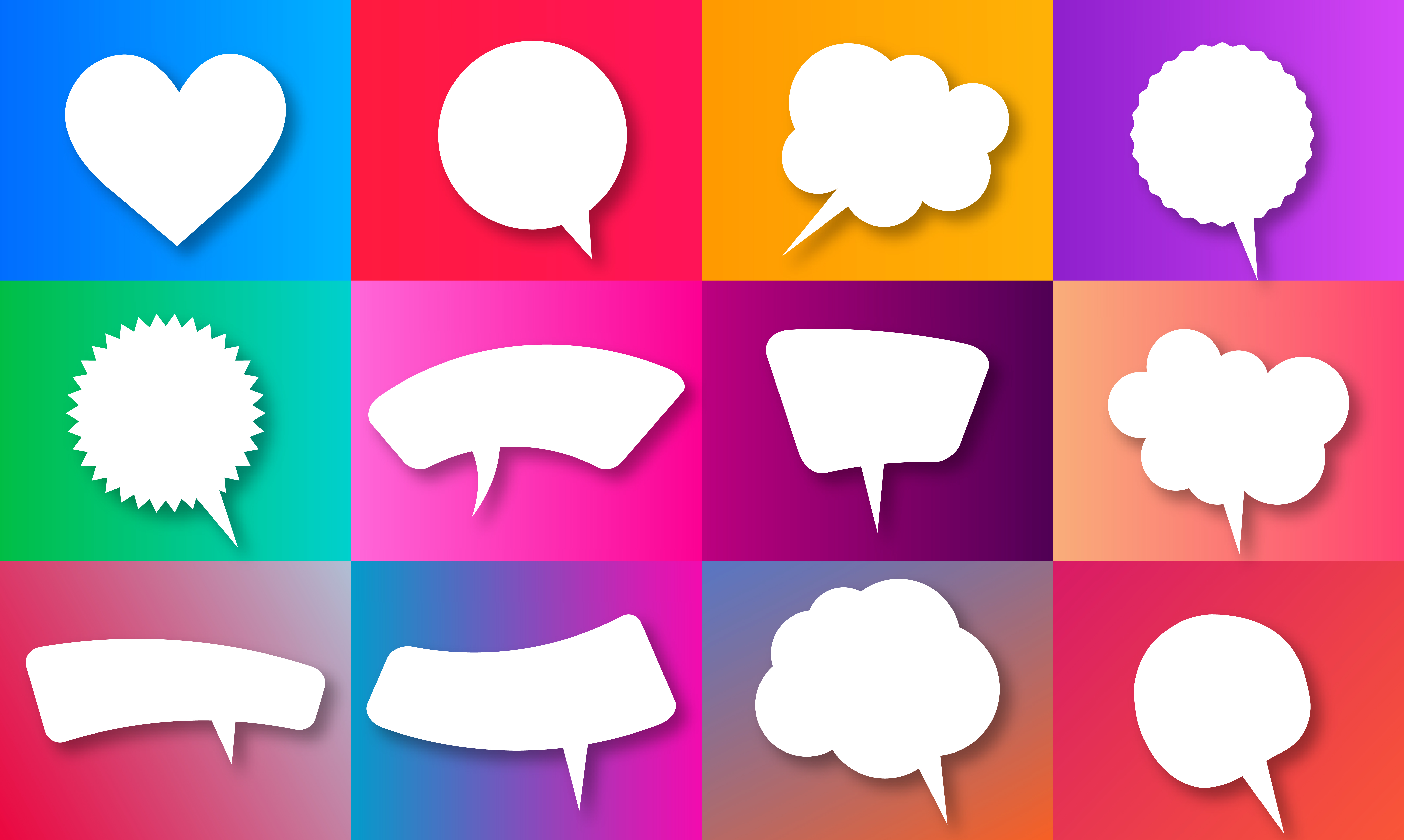 Vector speech bubble collections 676684 Vector Art at Vecteezy
