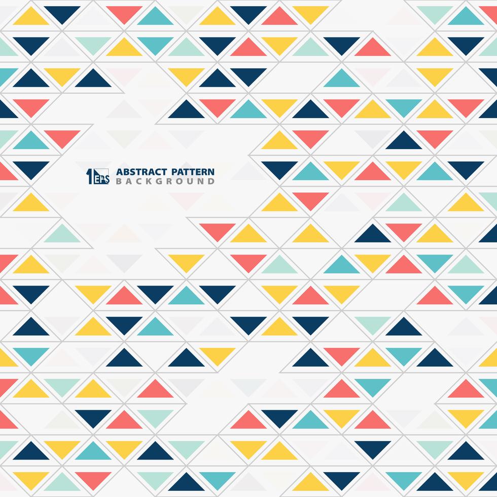 Abstract colorful mosaic triangles pattern 678280 Vector Art at Vecteezy