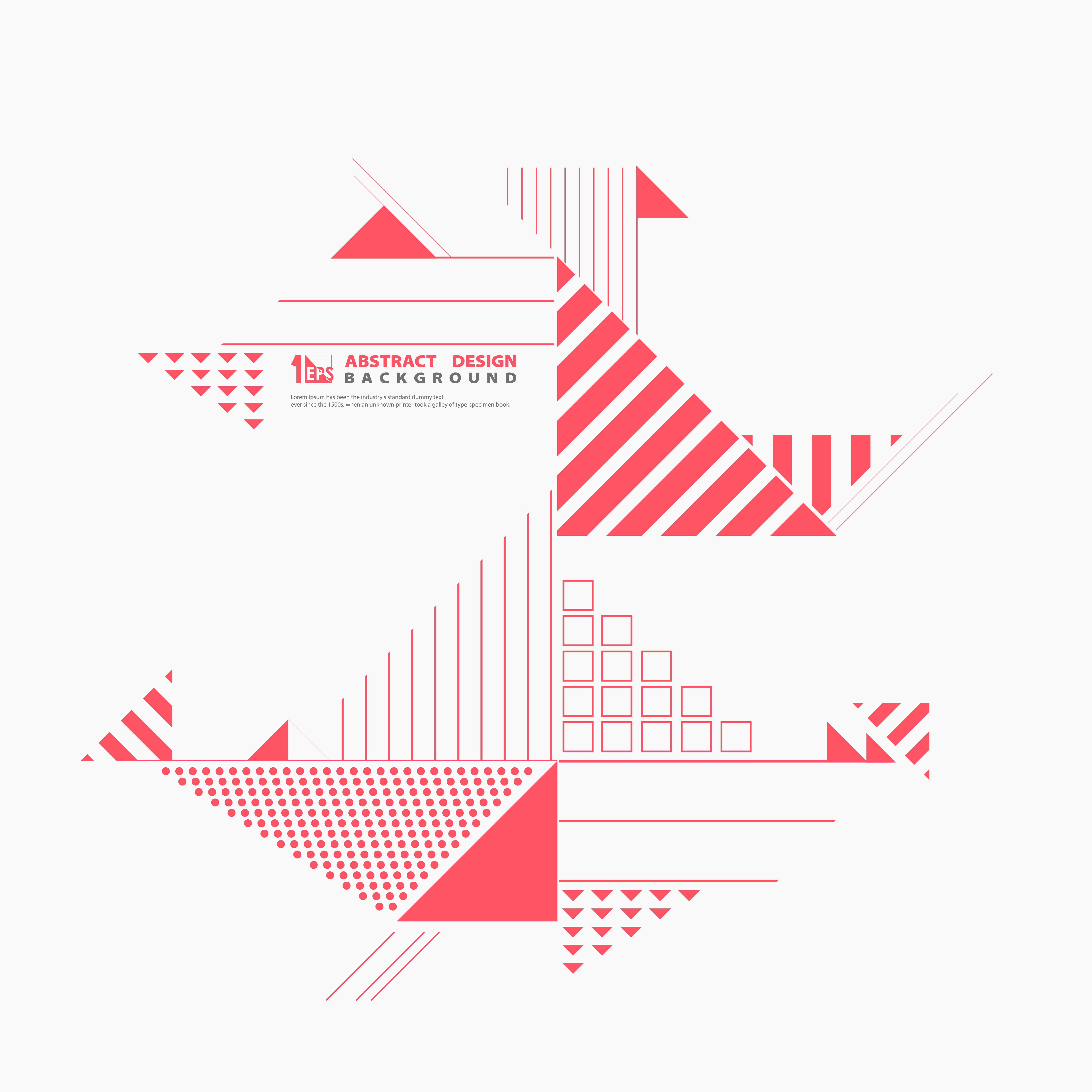 Abstract Red Textured Triangular Shapes Pattern 678356 Vector Art At