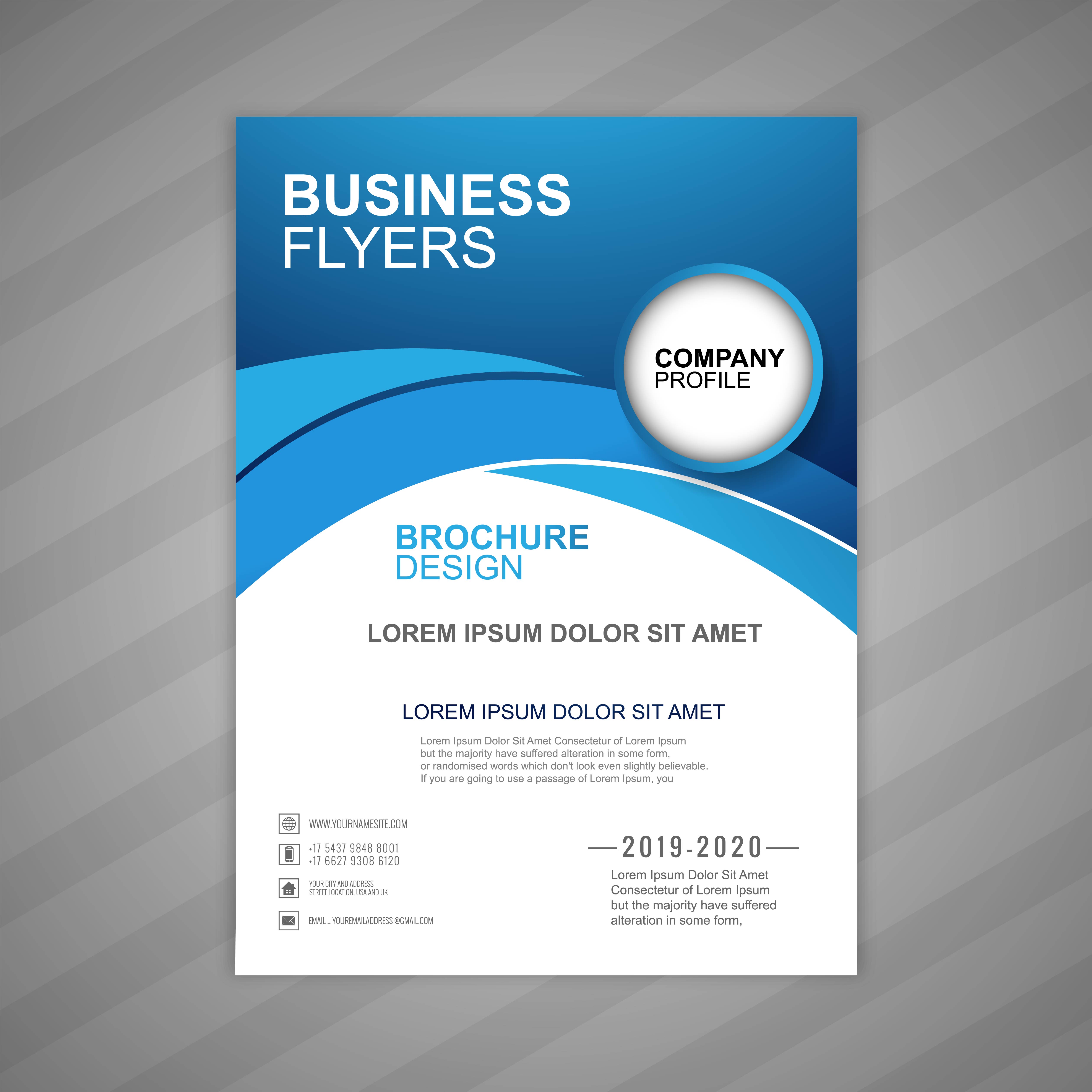 Modern brochure with wave template design 679852 Vector Art at Vecteezy Modern brochure with wave template design 679852 Vector Art at Vecteezy