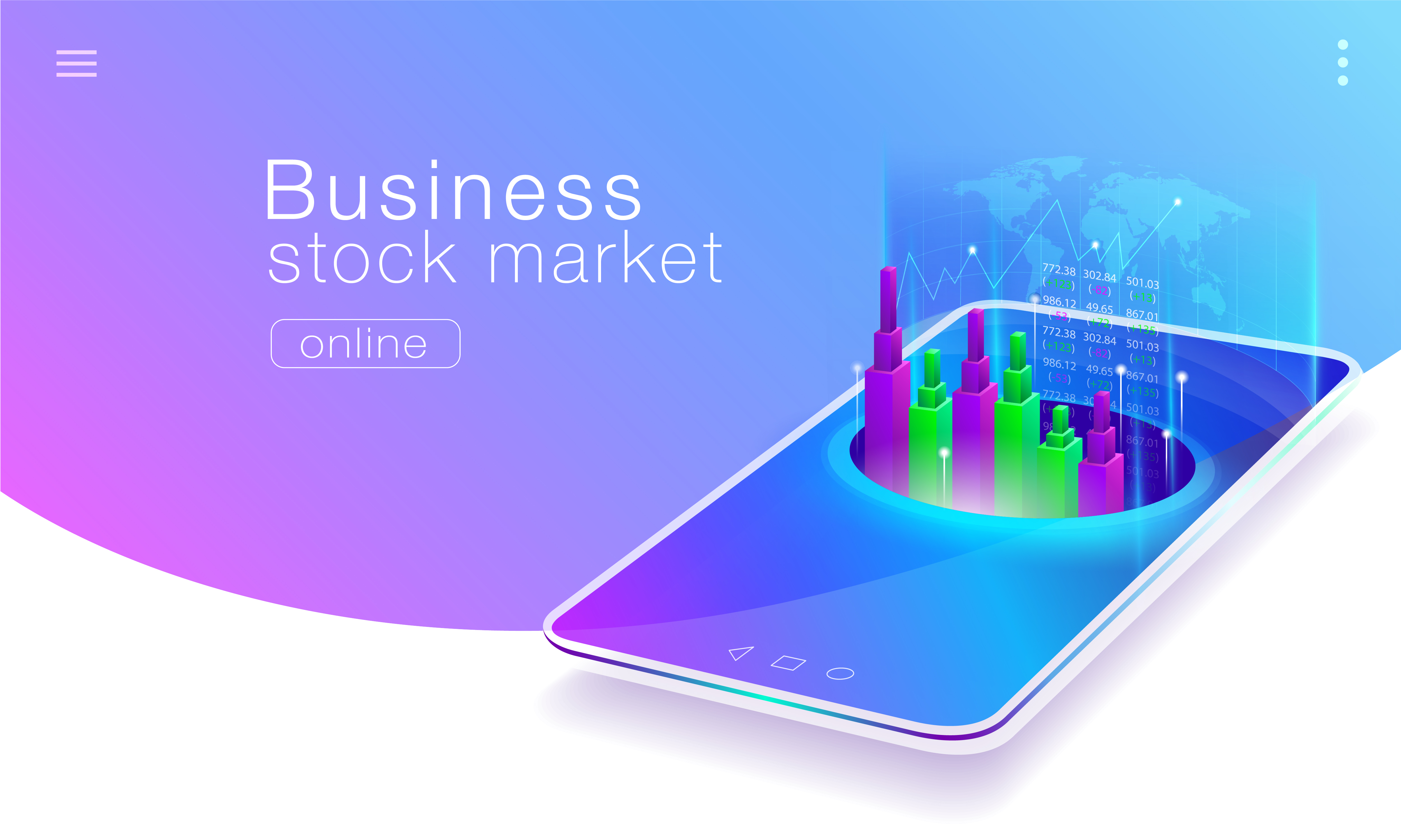 Global stock market business page design 680375 Vector Art at Vecteezy