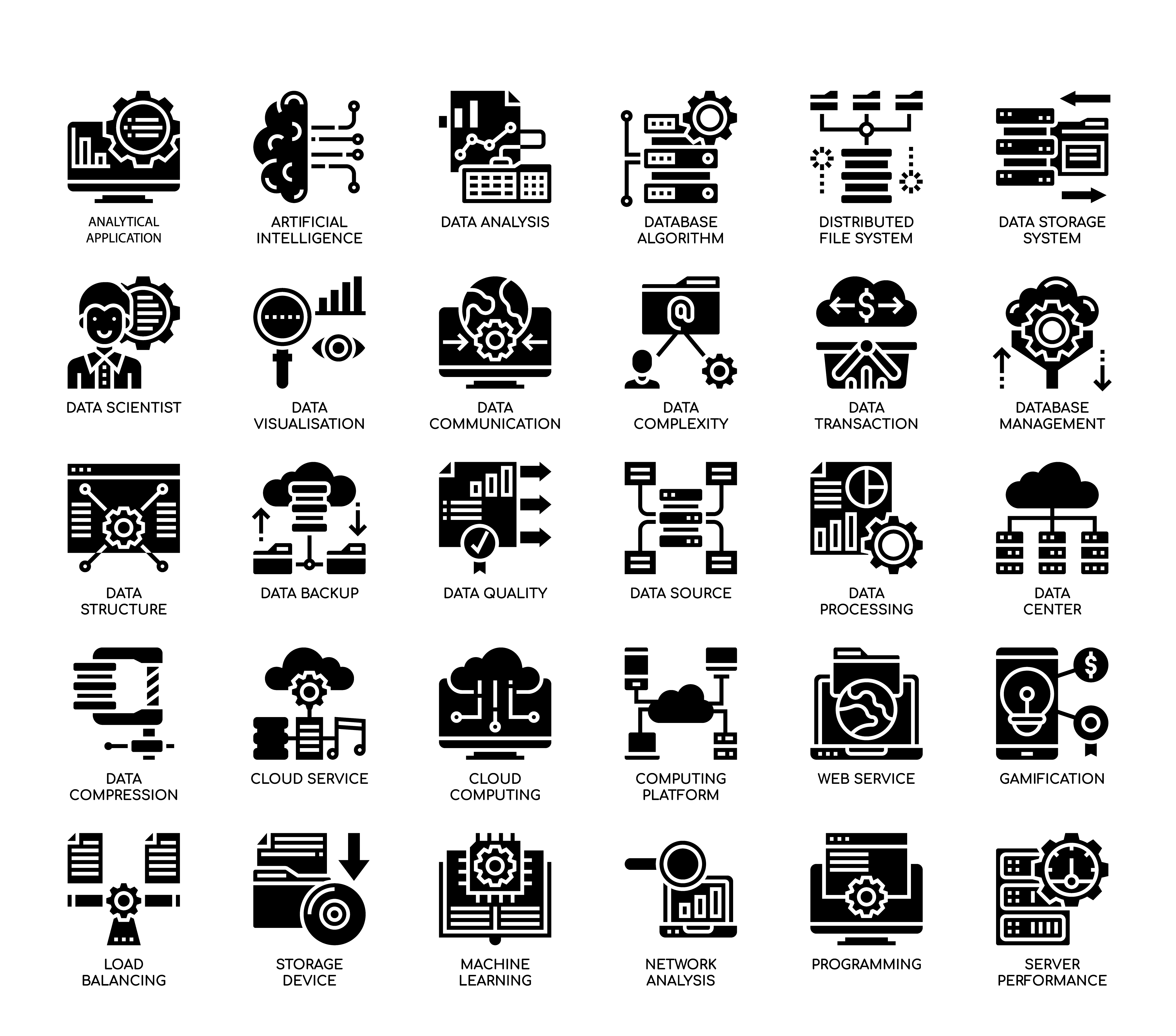 Big Data , Thin Line and Pixel Perfect Icons 681059 Vector Art at Vecteezy