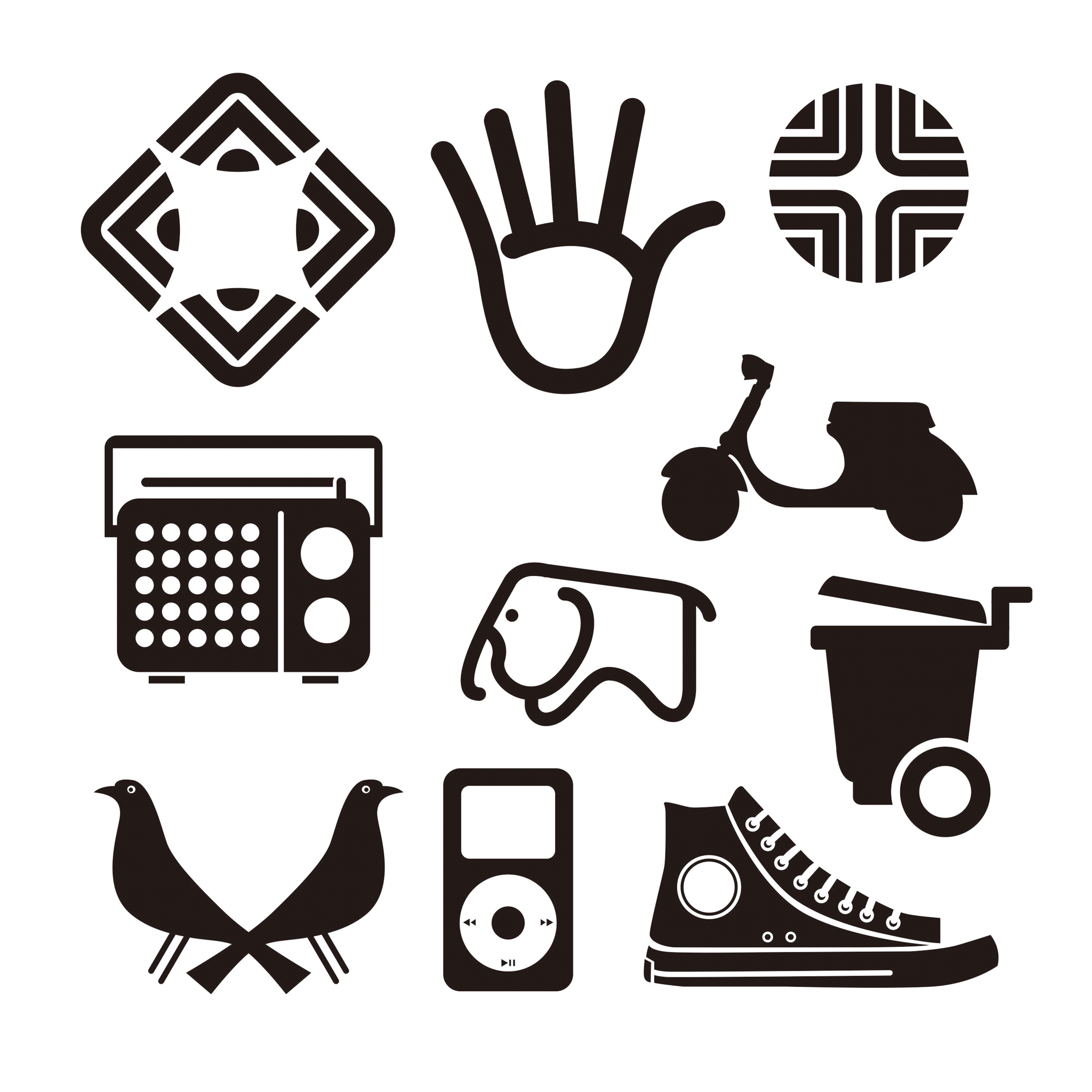 icon vector set 683166 Vector Art at Vecteezy