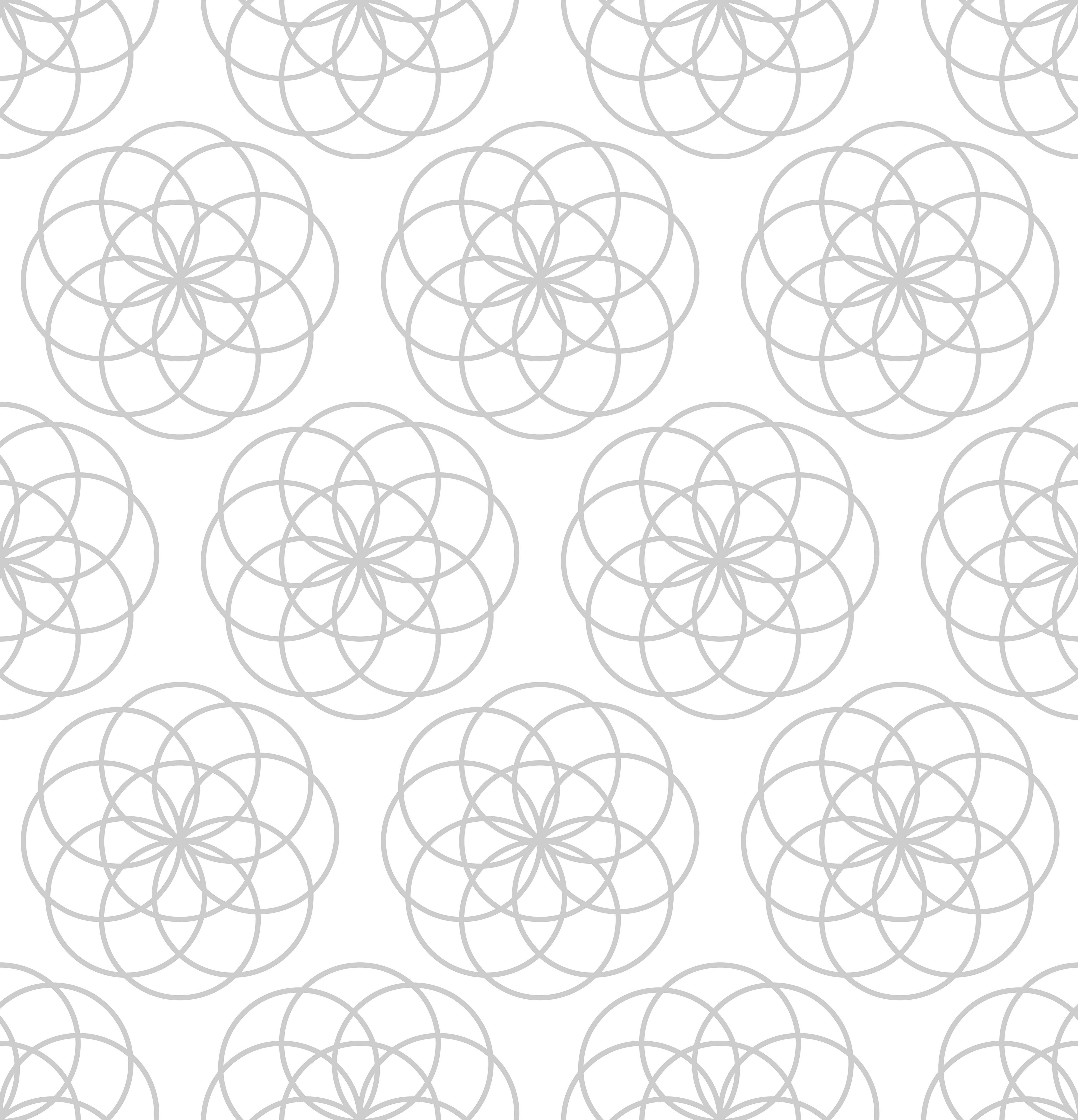 Overlapping Circles Seamless Background 683590 Vector Art At Vecteezy