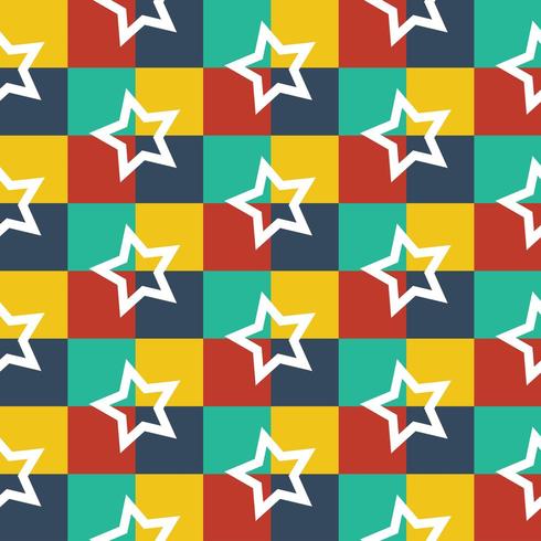 Colorful grid with stars pattern 683660 Vector Art at Vecteezy