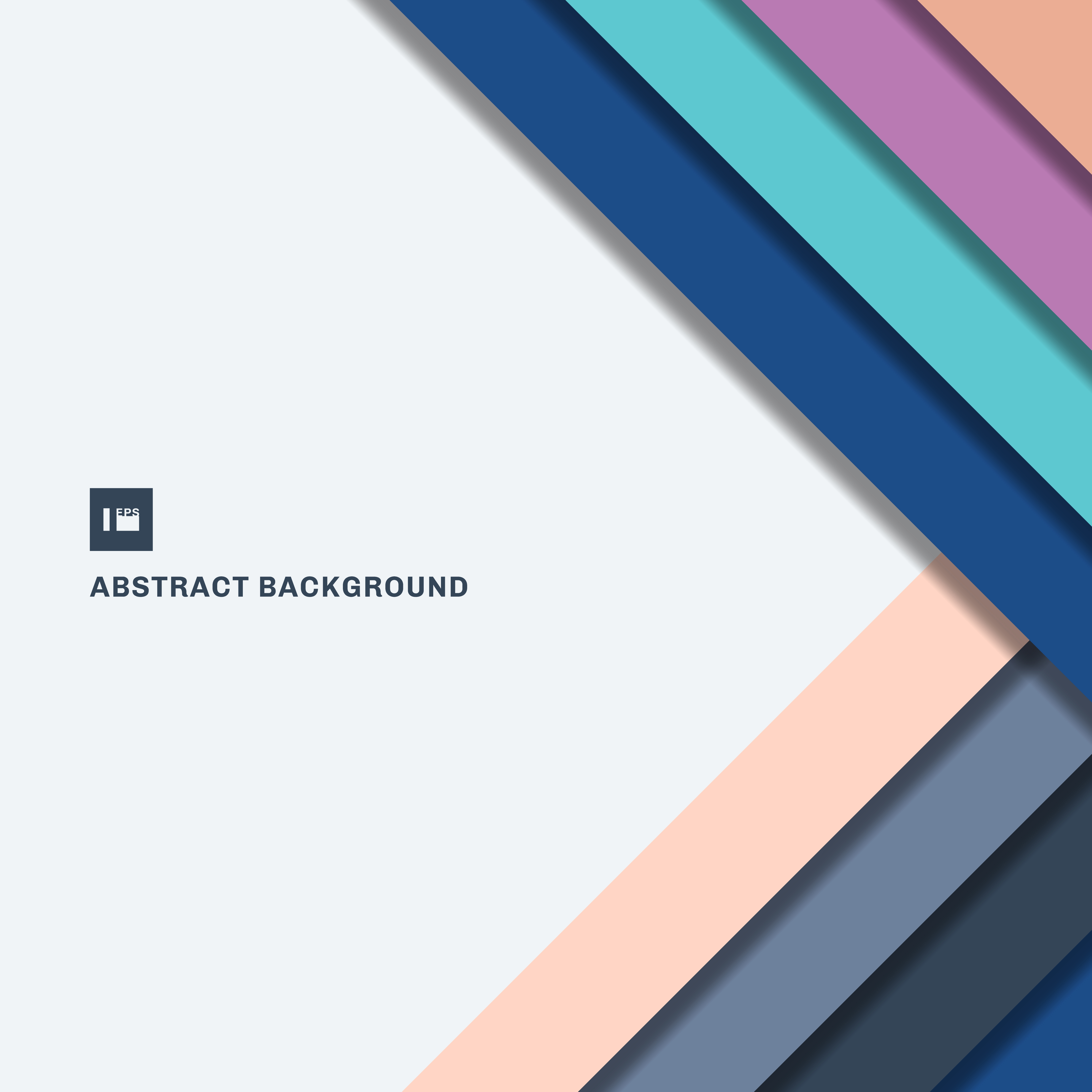 Abstract Template Design Colorful Geometric Overlap Layer Striped Diagonal On White Background