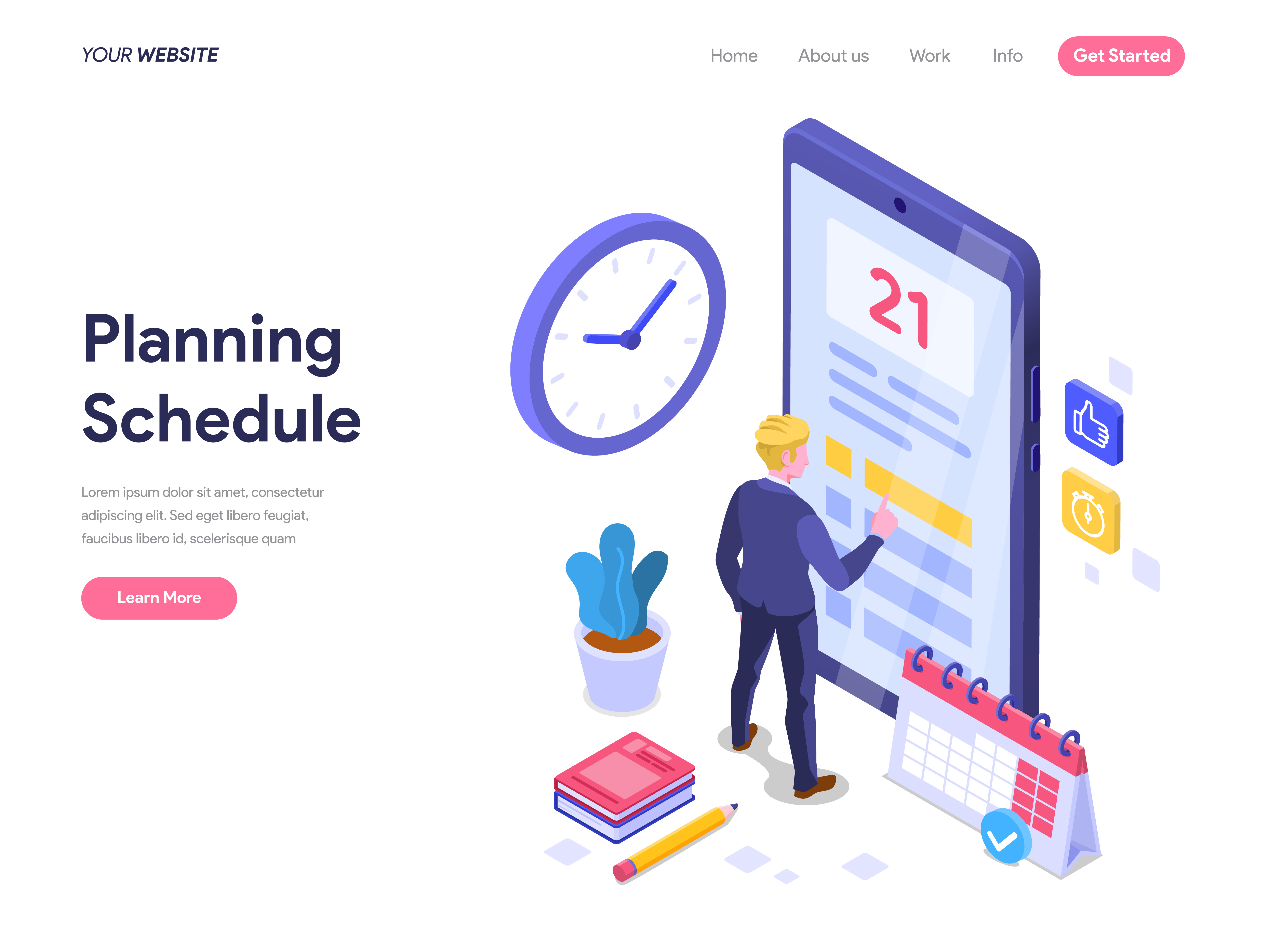 Schedule Planning Concept 684293 Vector Art At Vecteezy