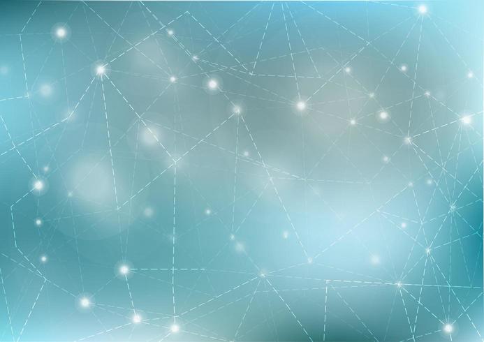 Virtual Abstract Bokeh Background With Particle Molecule Structure 684516 Vector Art At Vecteezy