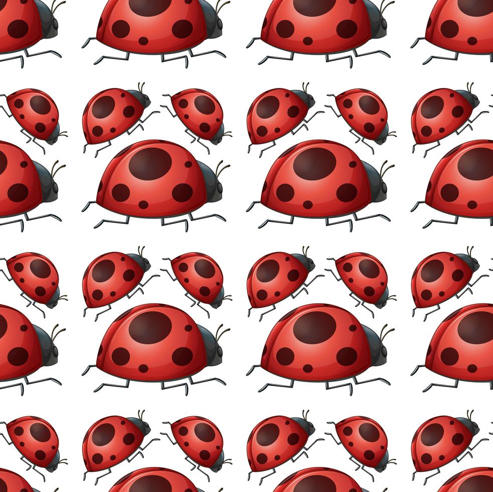 Seamless and isolated ladybug pattern 685015 Vector Art at Vecteezy