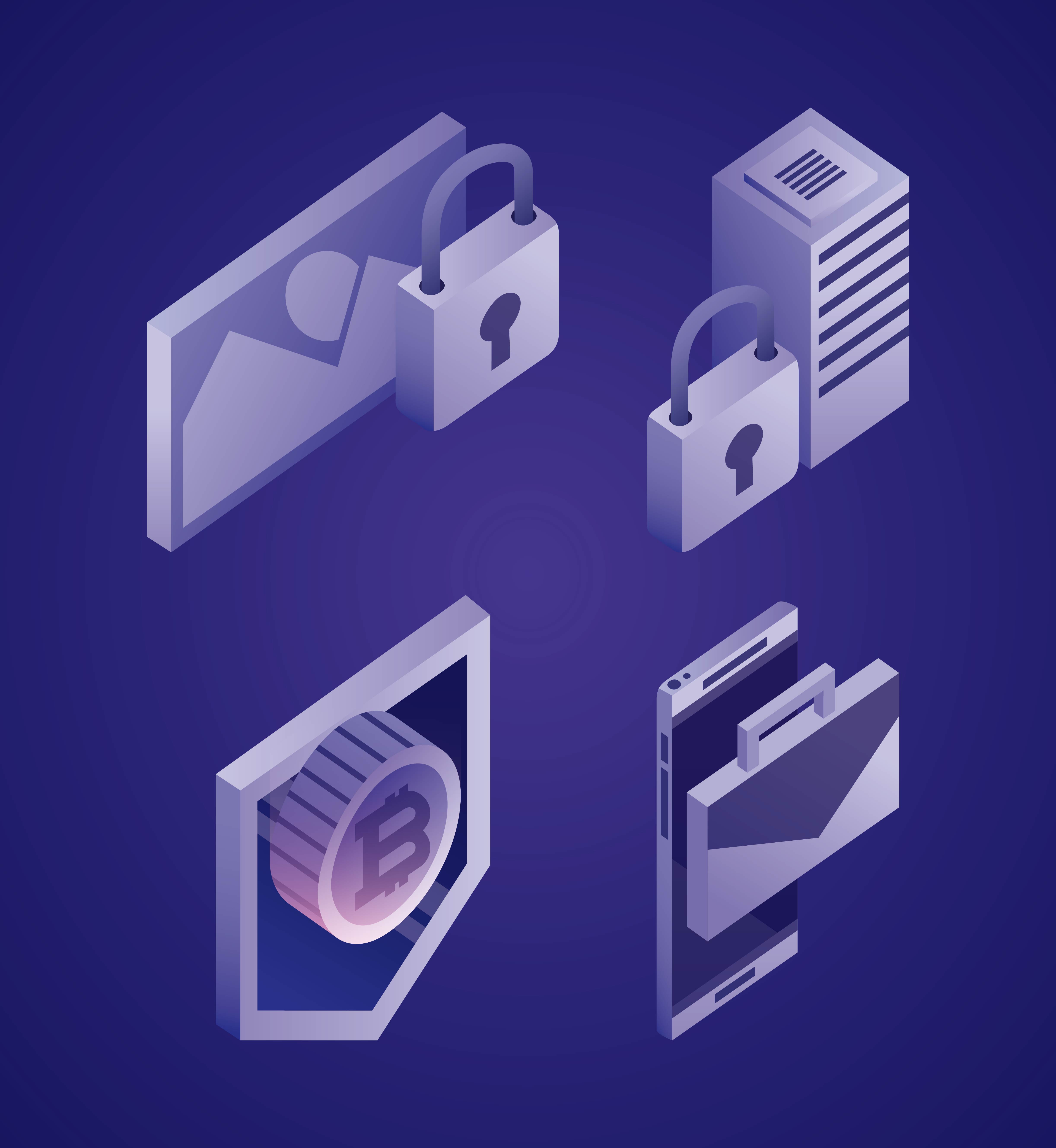 Data Network Concept Set 686270 Vector Art At Vecteezy