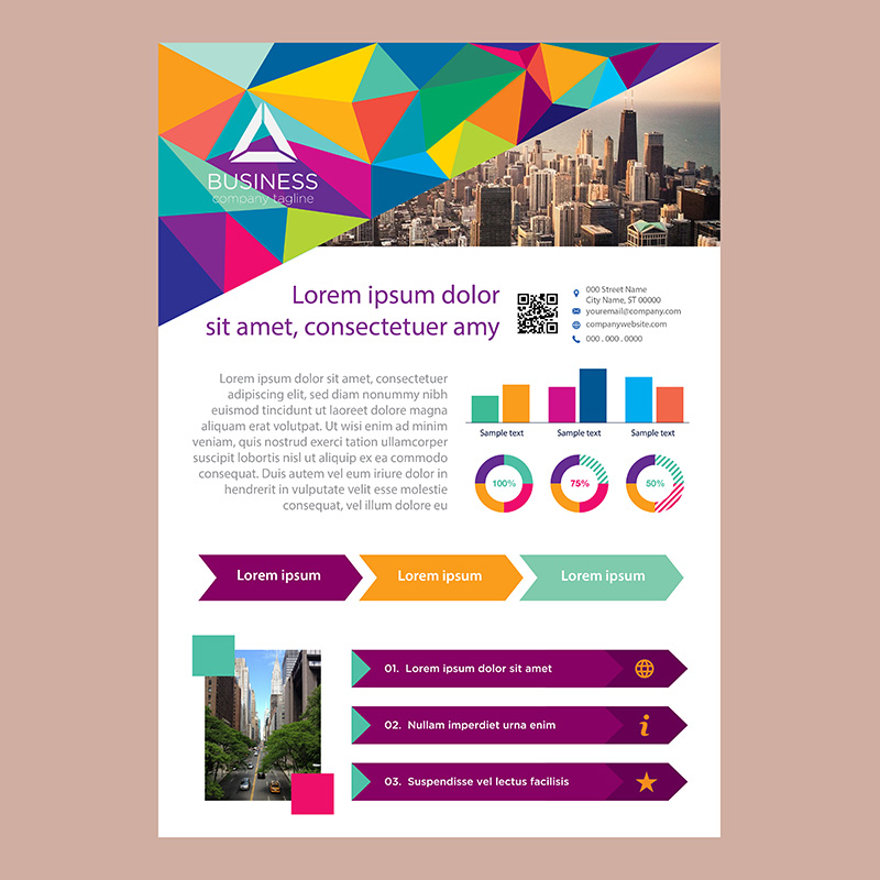 Colorful Bright Low Polygon Business Brochure Template 686361 Vector ... Colorful Bright Low Polygon Business Brochure Template 686361 Vector ...