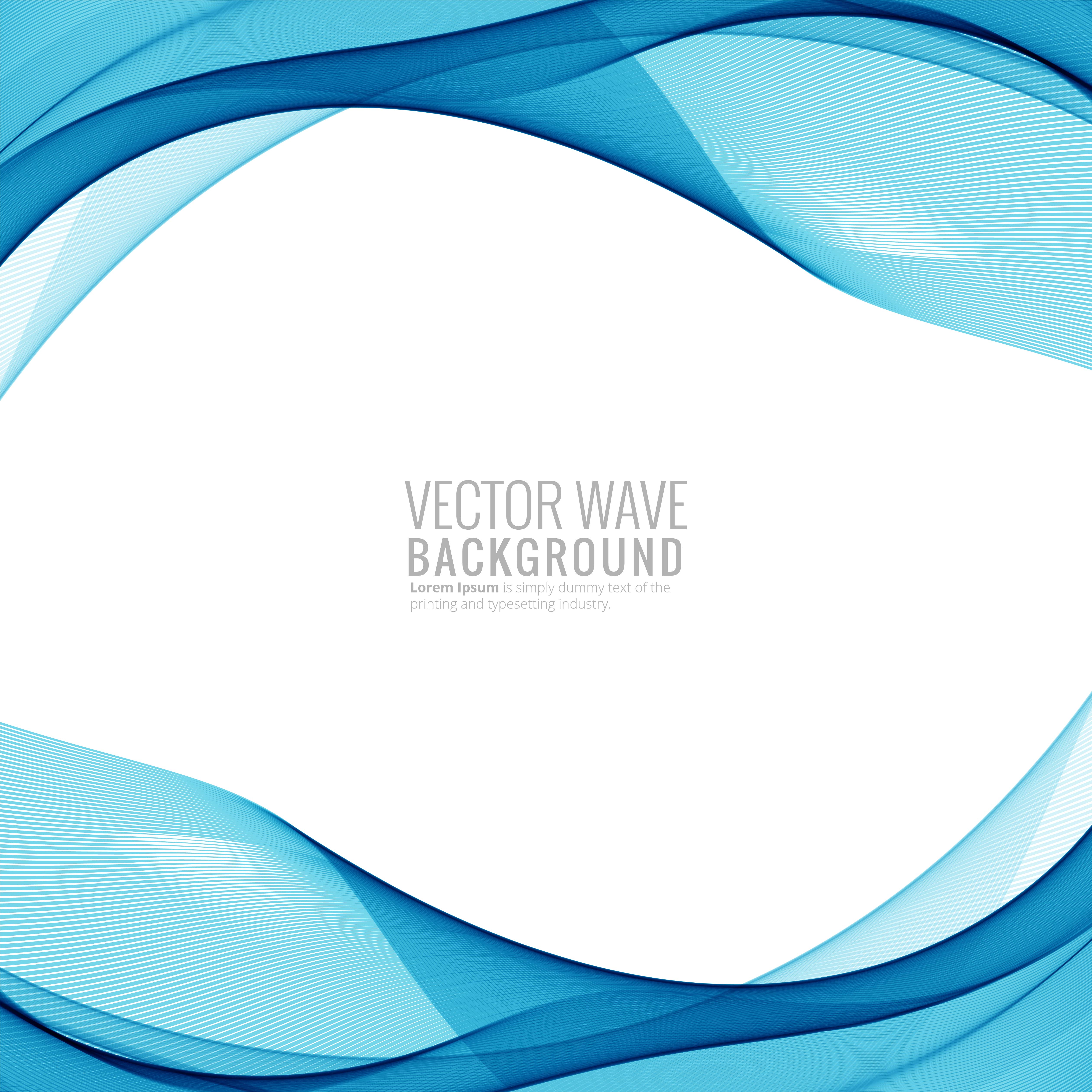 Abstract stylish blue wave 687132 Vector Art at Vecteezy
