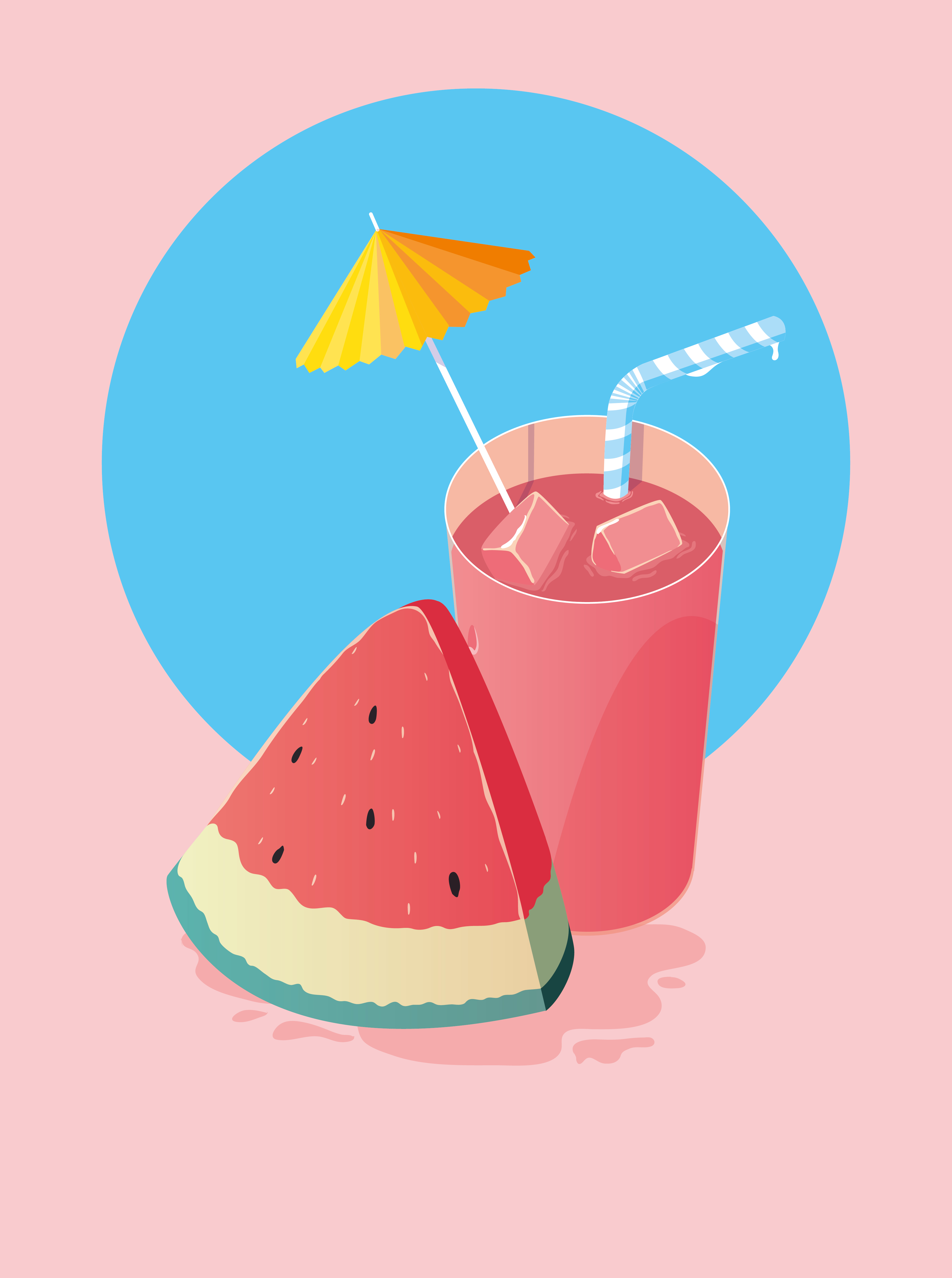 Summer watermelon drink 687554 Vector Art at Vecteezy Summer watermelon drink 687554 Vector Art at Vecteezy