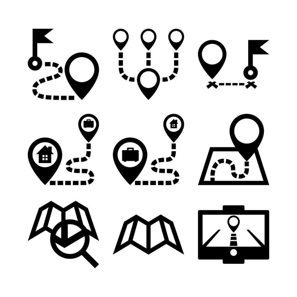 Maps Pins and Folded Maps 688067 Vector Art at Vecteezy