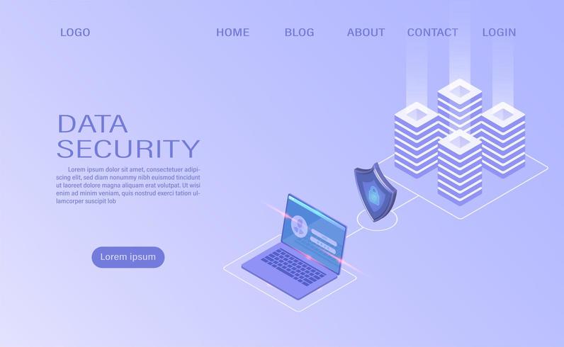 Protecting Data Security Concept 689465 Vector Art At Vecteezy