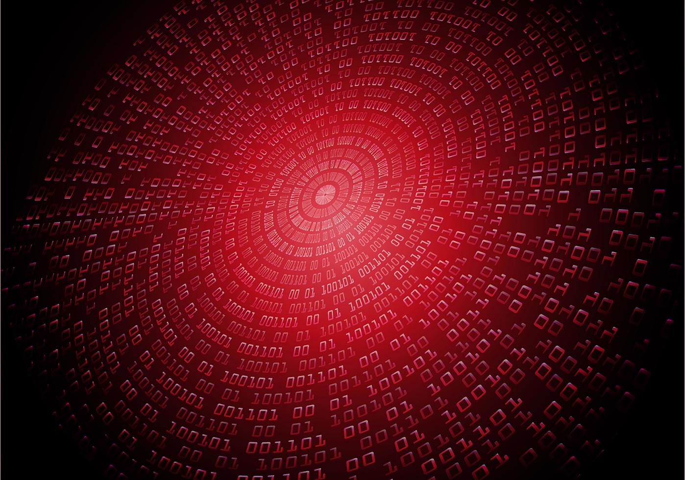 red binary cyber code 690063 Vector Art at Vecteezy