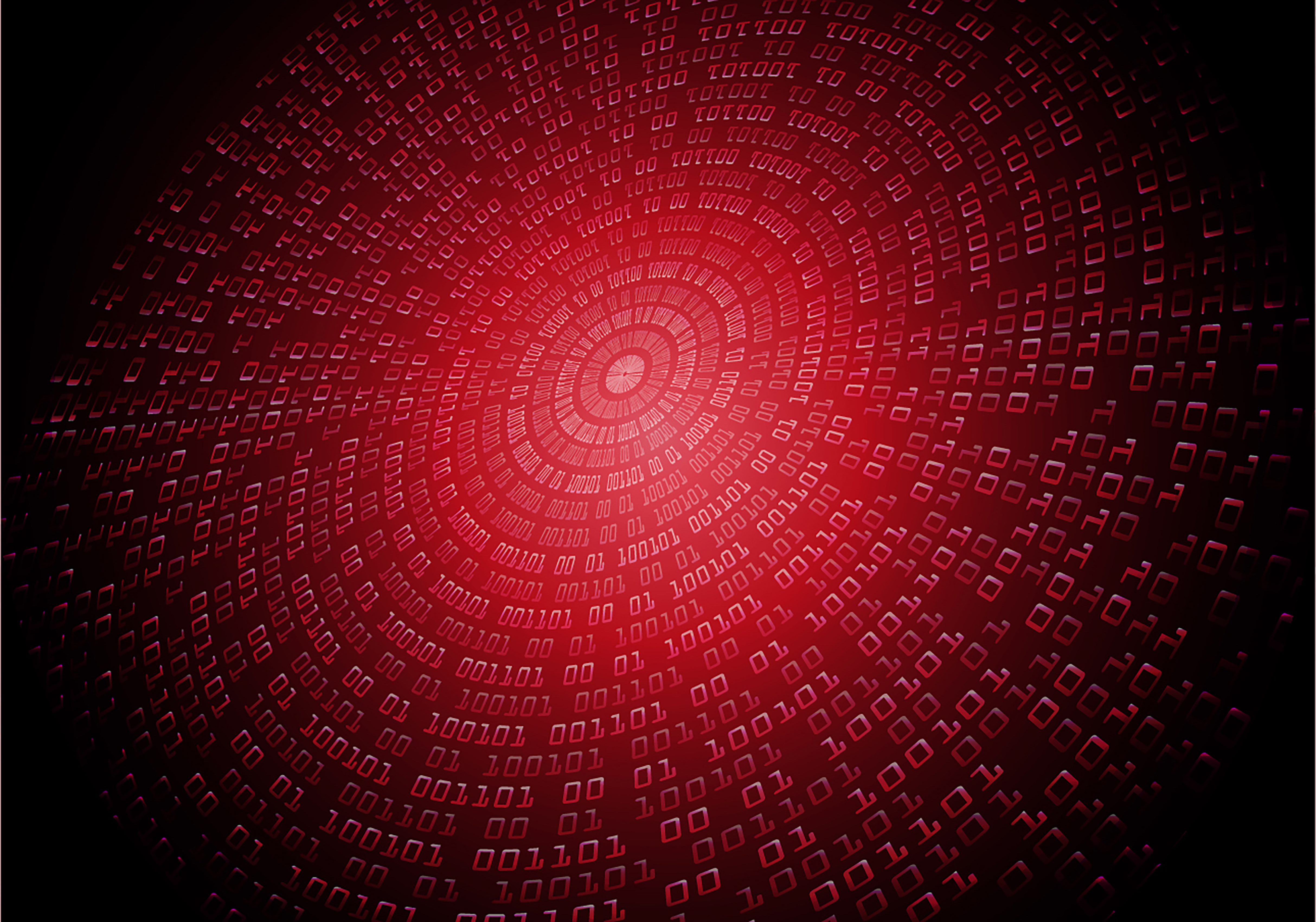 red binary cyber code 690063 Vector Art at Vecteezy