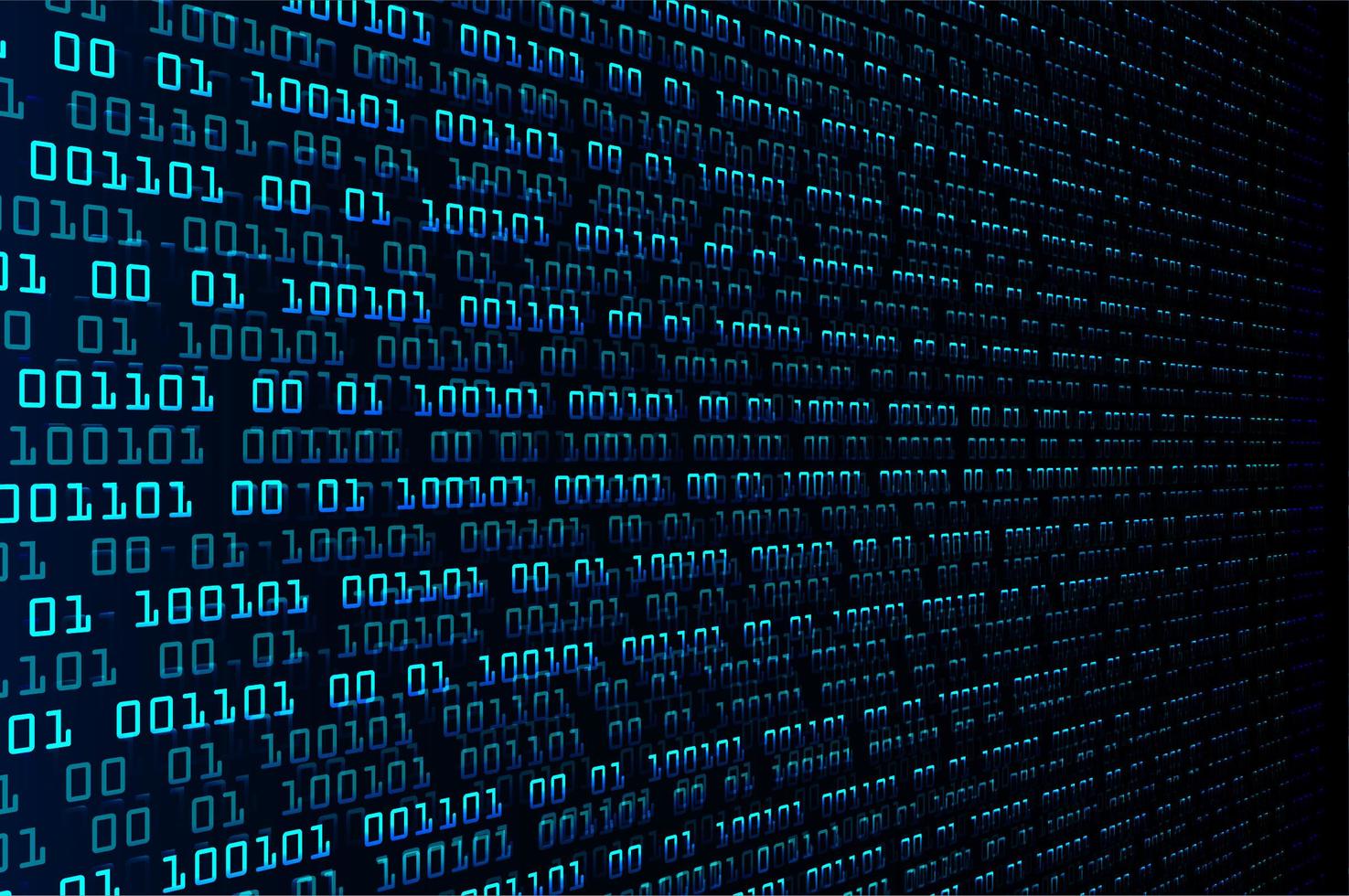 Blue binary cyber circuit 690065 Vector Art at Vecteezy